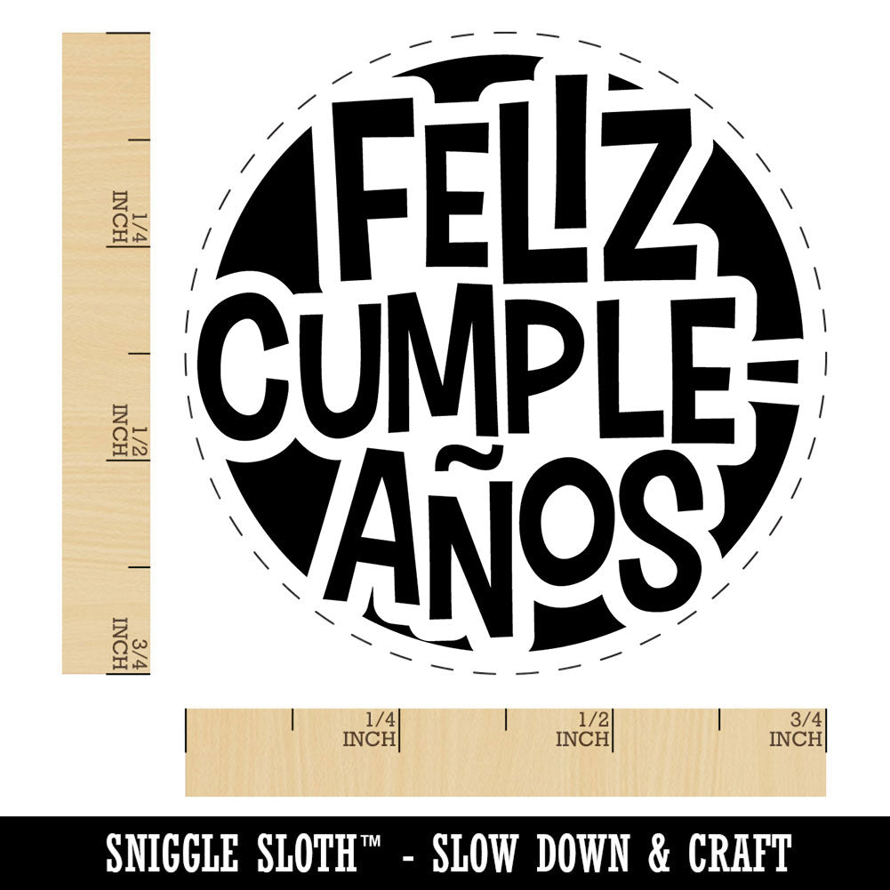 Feliz Cumpleanos Happy Birthday Spanish Celebration Teacher Stamp Self ...