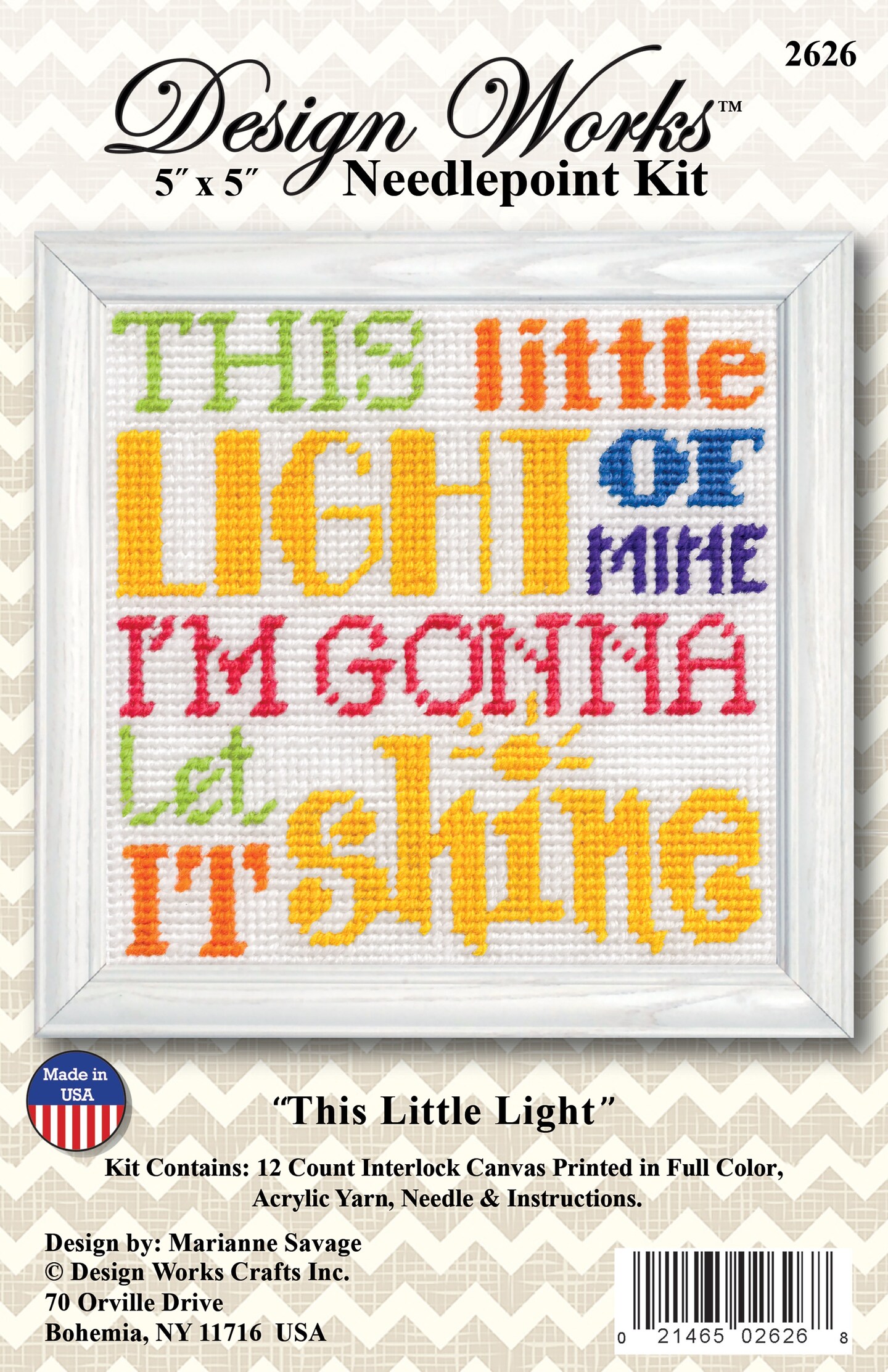 Design Works Needlepoint Kit 5"X5"-This Light | Michaels