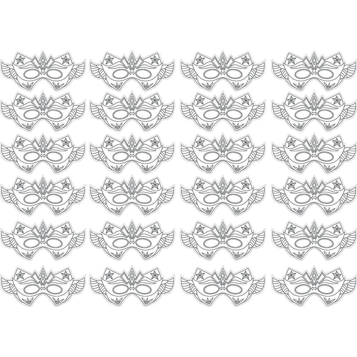 Superhero Half Masks (Pack of 24), Count: 24 | Michaels
