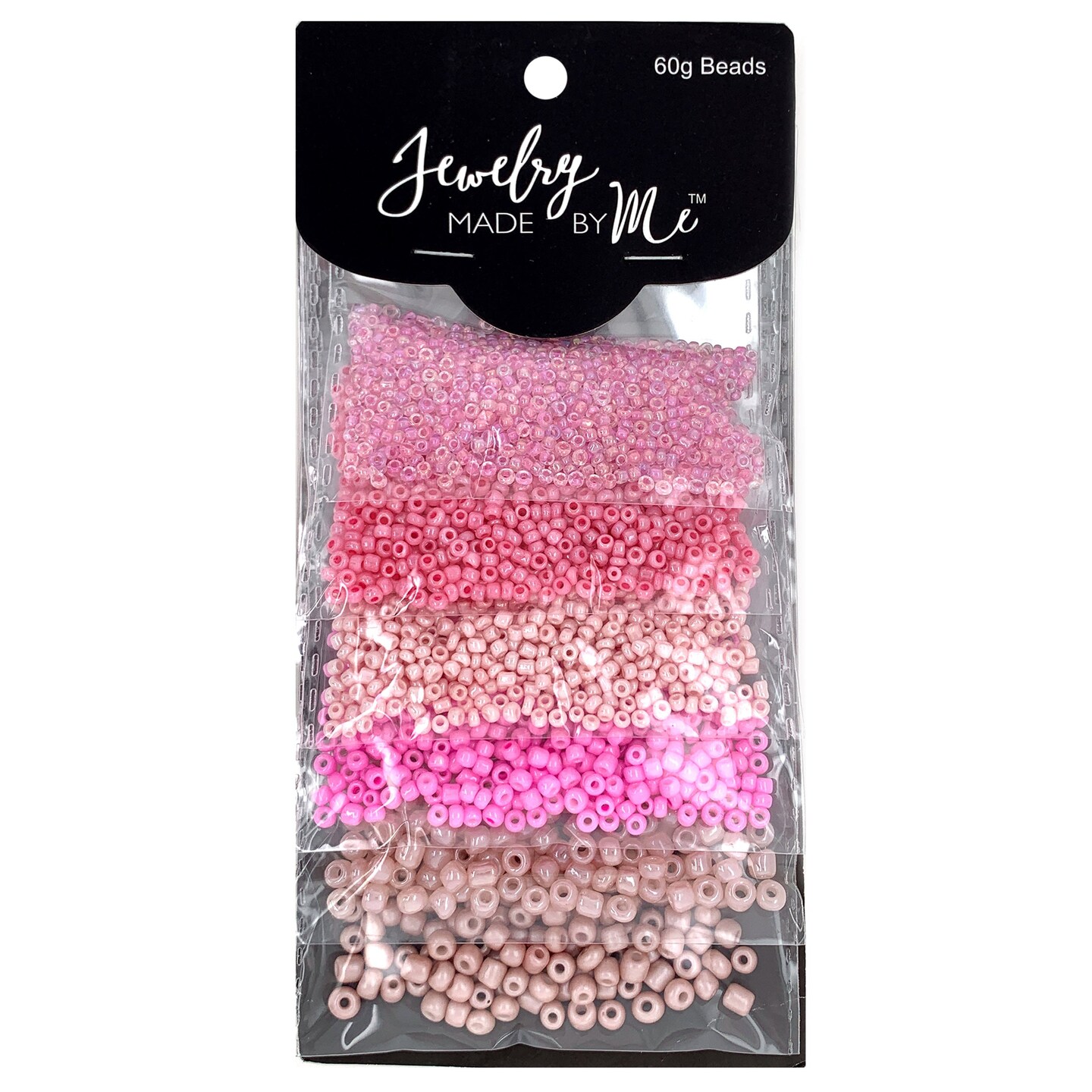 Mixed Seed Bead Assortment, Pink 60gm | Michaels
