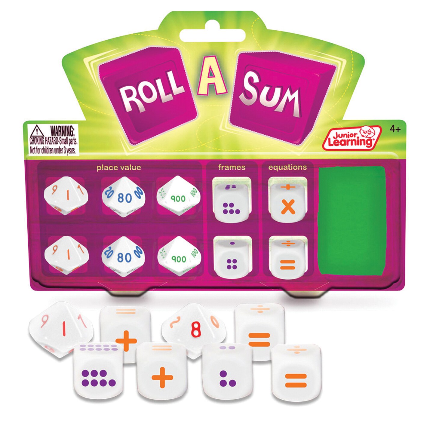 Roll A Sum Junior Learning for Ages 5-6 Grade 1 Grade 3 Learning, Math ...