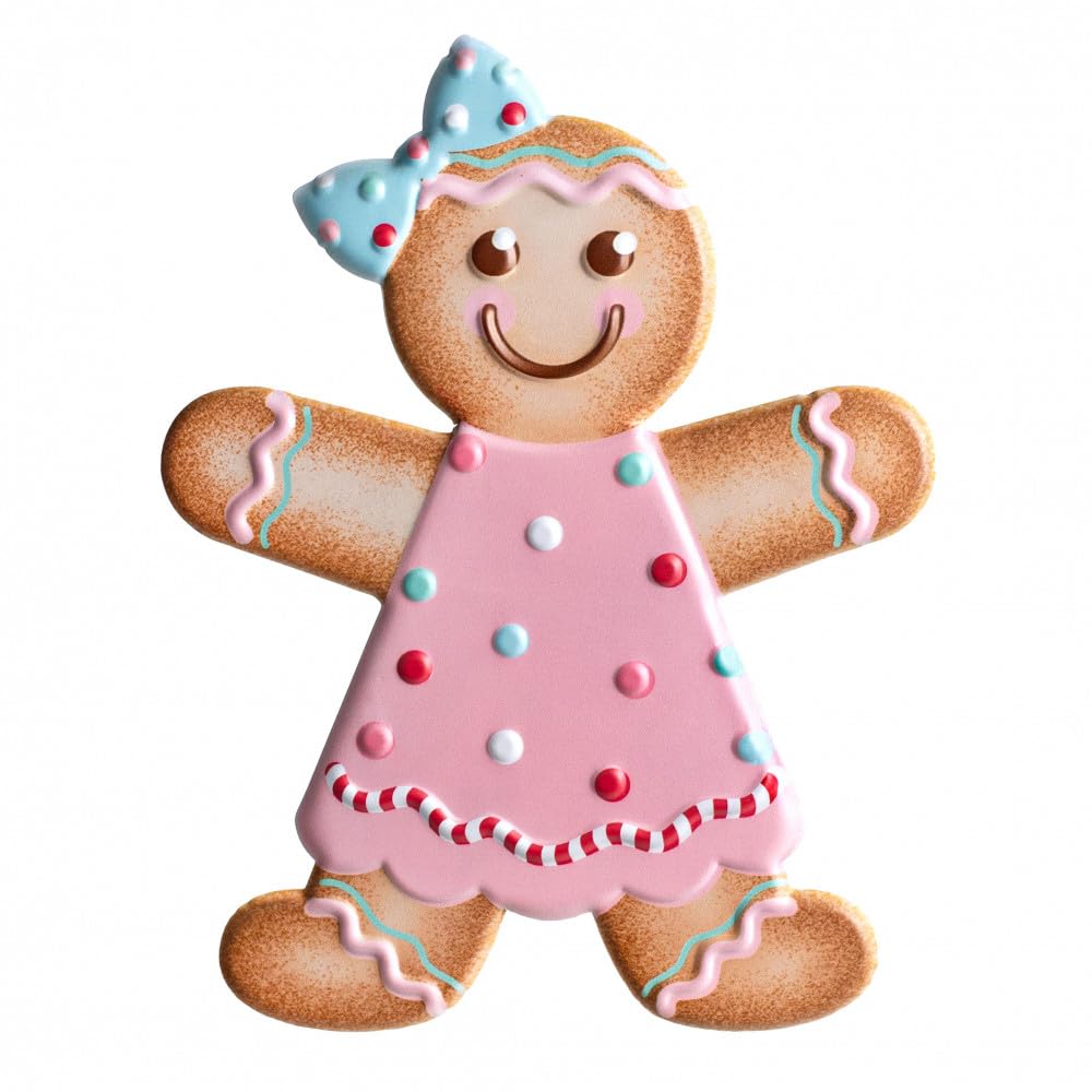 13" Metal Gingerbread Girl Sign for Wreath Accents, Crafts, and Wall ...