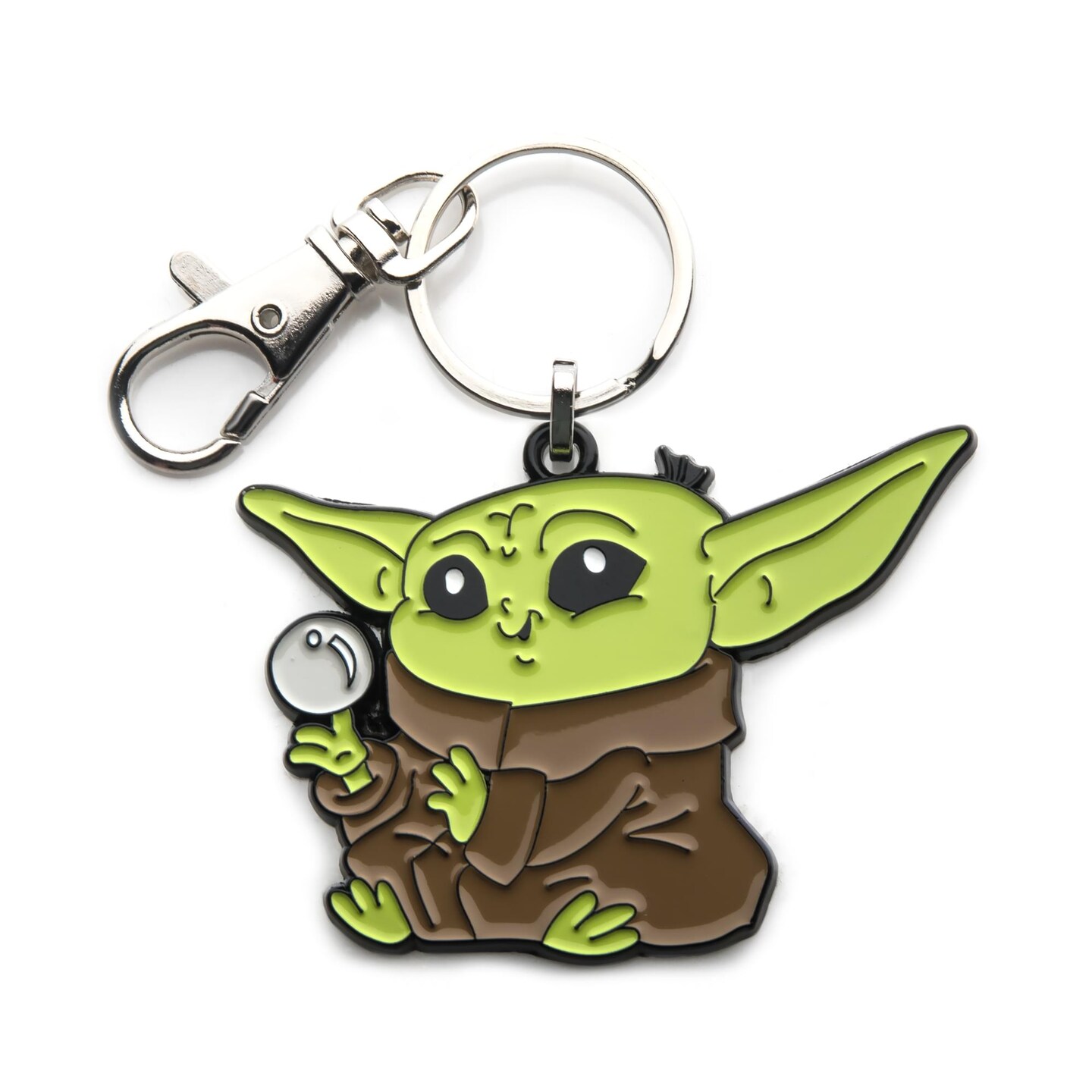 Star Wars The Mandalorian Grogu With Ball Enamel Pendant Keychain ...