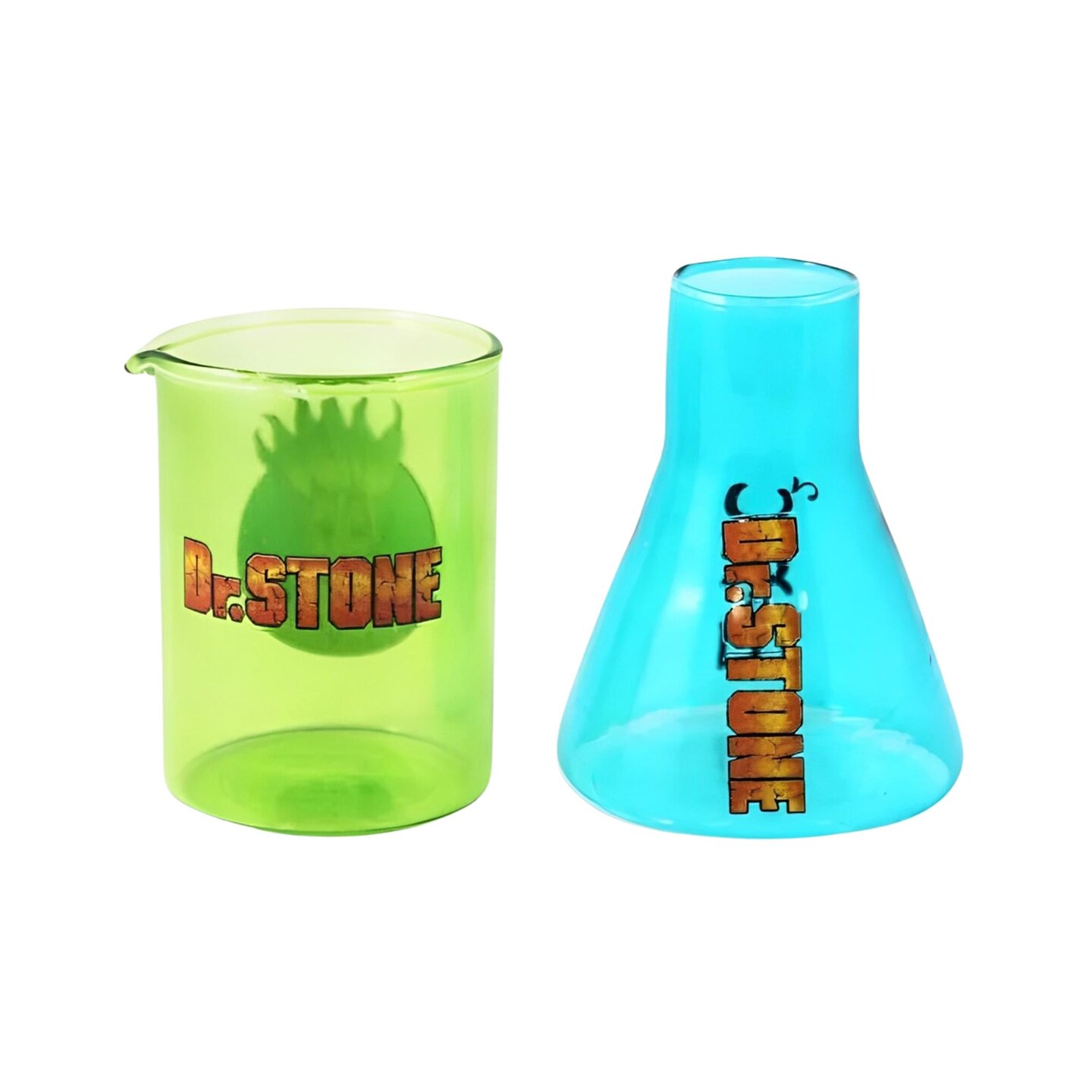 Dr. Stone Senku and E=mc2 3oz Beaker Mini Glass Set of 2 | Michaels