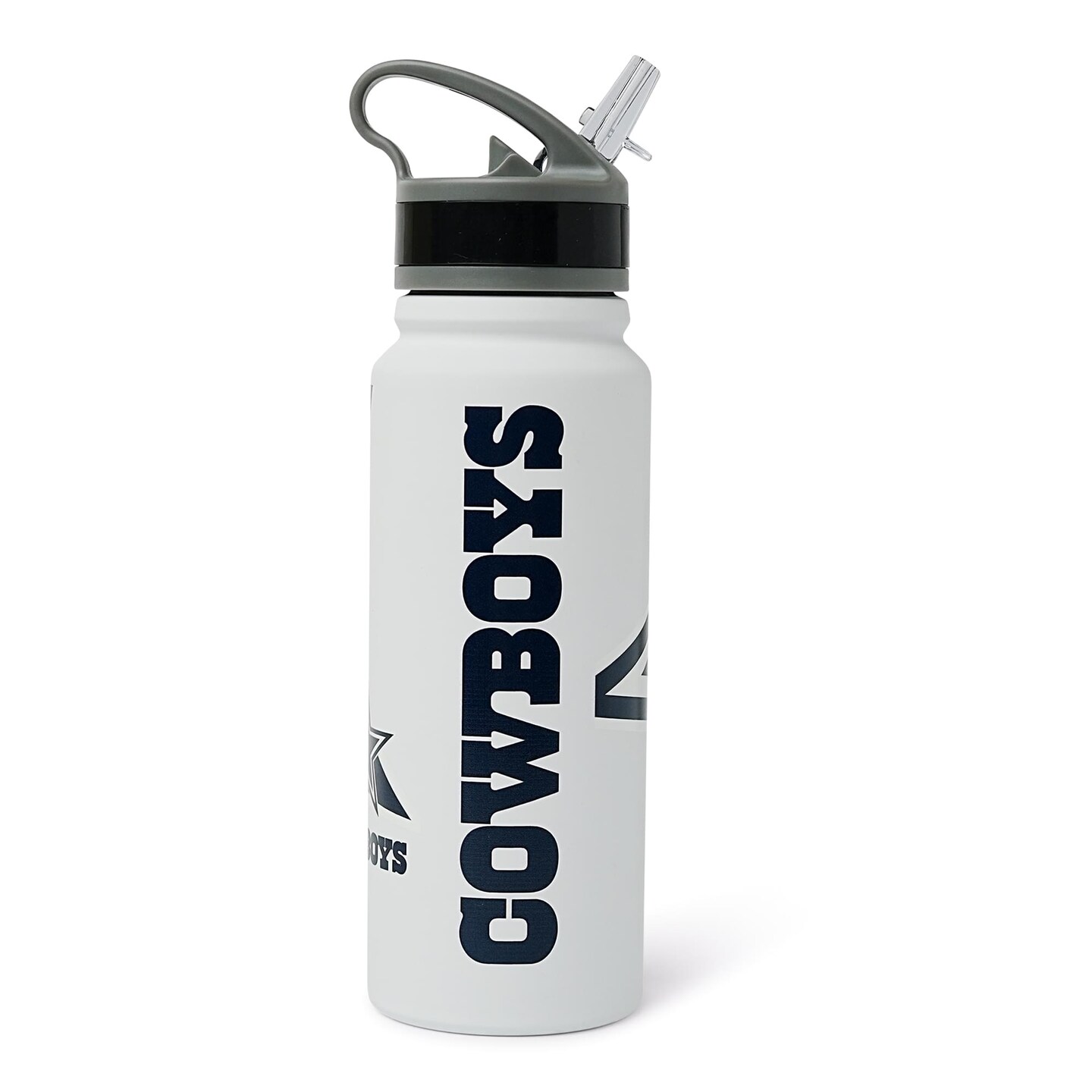 Dallas Cowboys Hype 25-Ounce Stainless Steel Flip-Top NFL Water Bottle ...