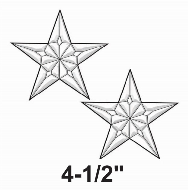 4-1/2" Exquisite Clear Glass 5 Point Star Bevel Cluster EC226 | Michaels