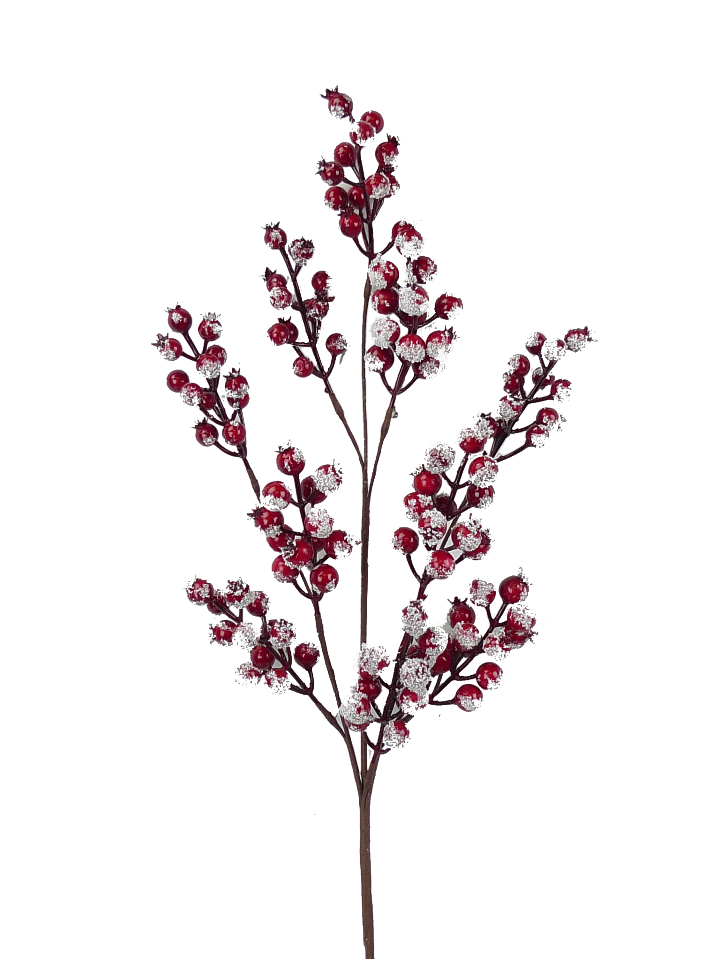 31" Snow Red Berry Spray - Festive Winter Decoration for Home and ...