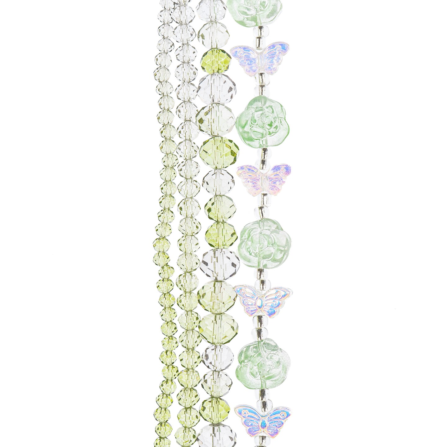 Crystal Lane DIY Glass Garden 7in Mixed Bead Strands | Michaels