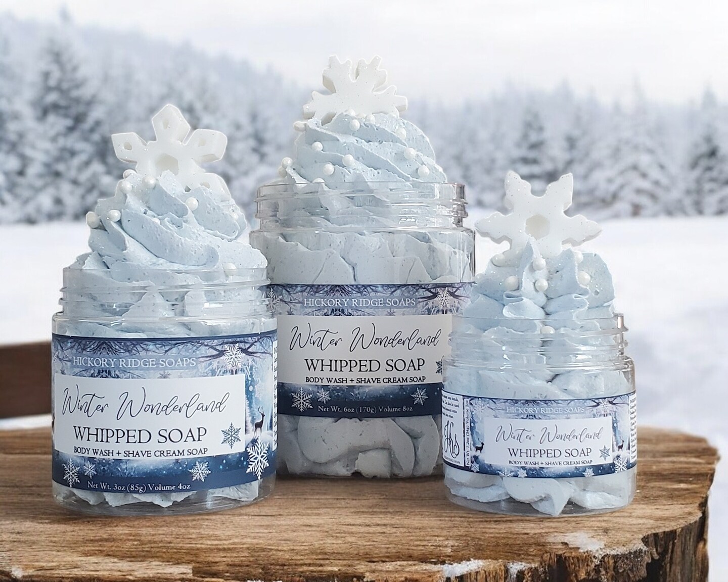 Snowy Delight Winter Wonderland Whipped Soap - Nourishing Skincare ...