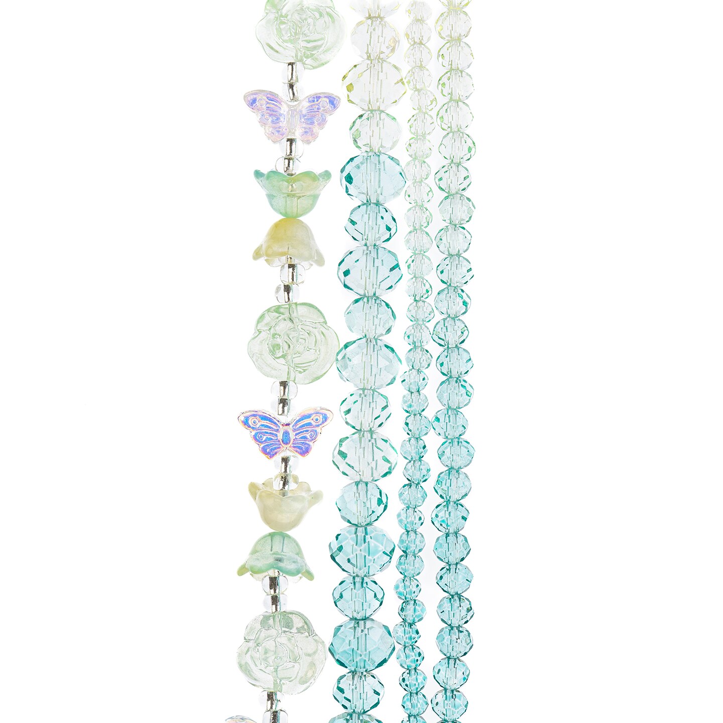 Crystal Lane DIY Glass Garden 7in Mixed Bead Strands | Michaels