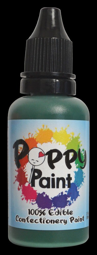 Poppy Paint Green Edible Food Color for Cake Decorating and Chocolate ...