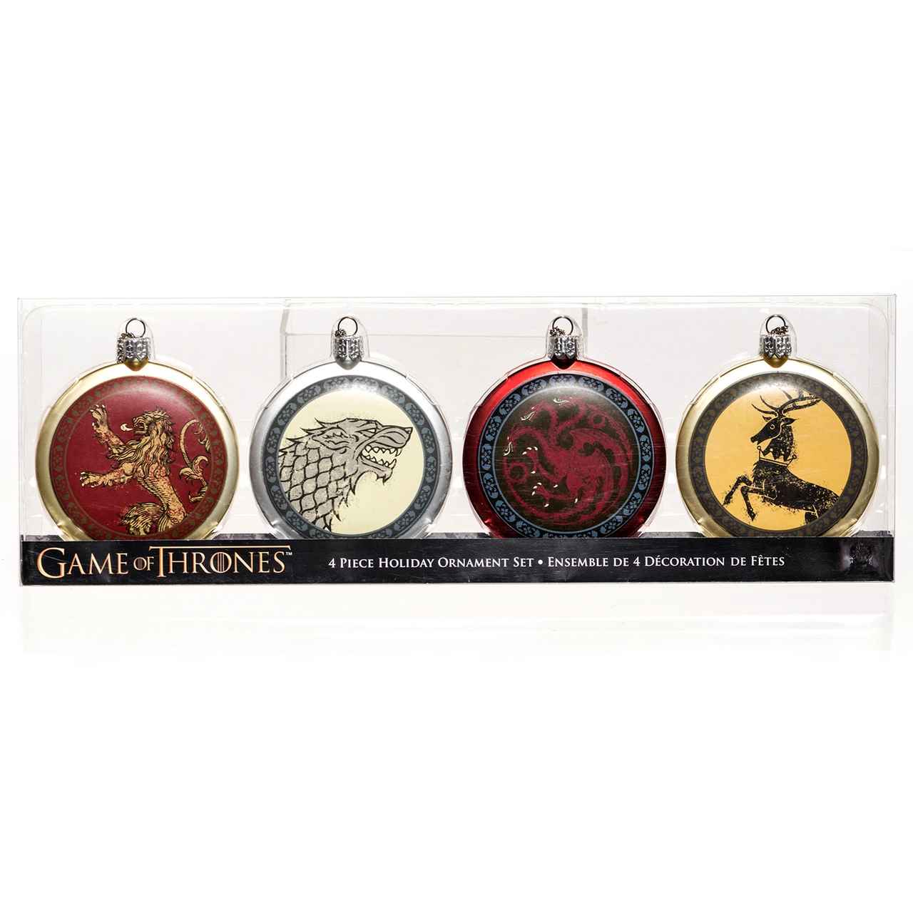 Game Of Thrones Disc Ornaments - 4 Piece Box Set | Michaels