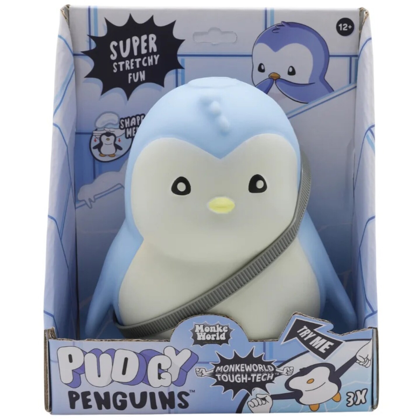 MonkeWorld: Pudgy Penguin - Blue - Squishies Fidget Toy, Shape-Stretch ...