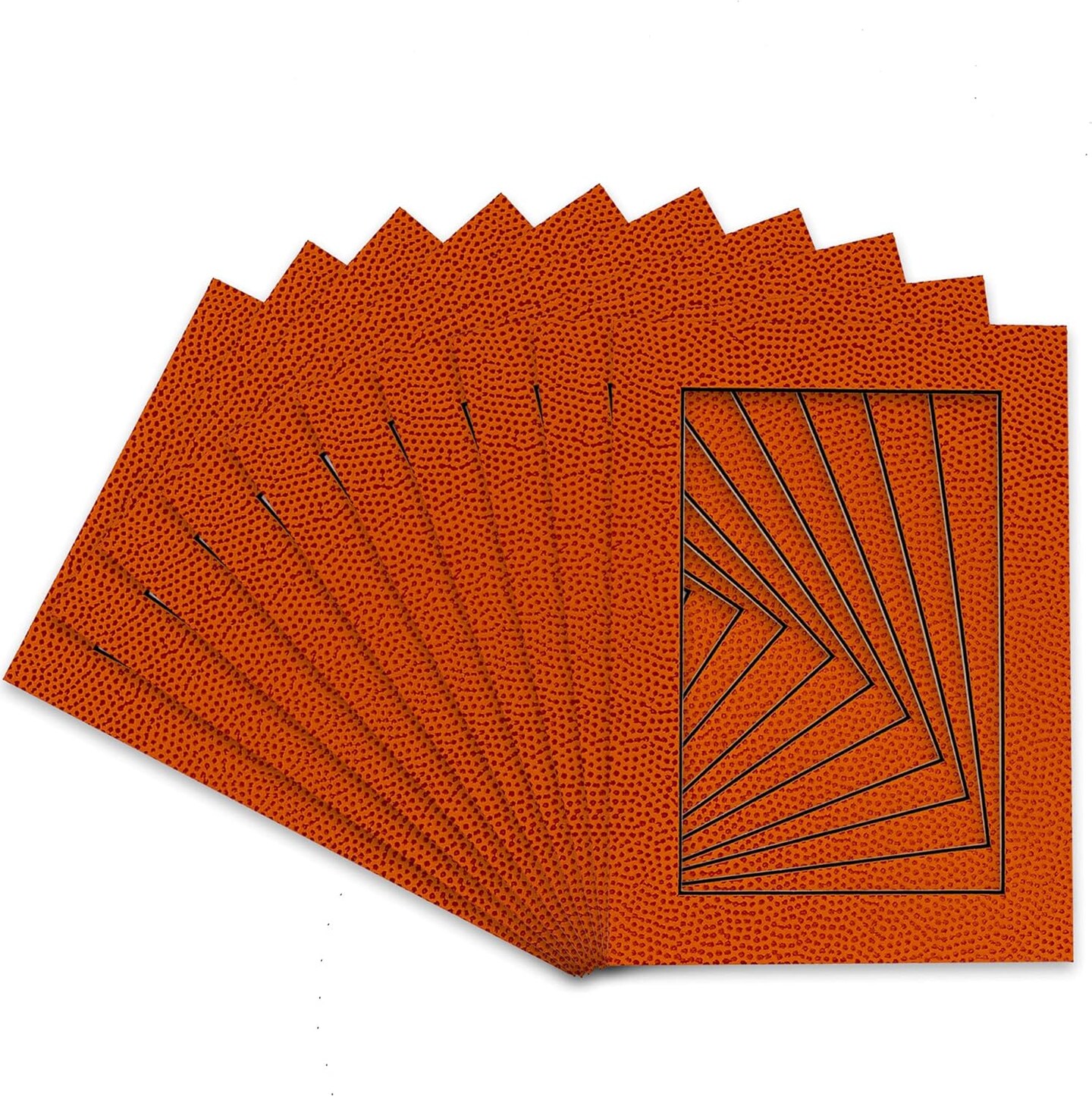 Pack of Ten Acid Free 11x14 Mats Bevel Cut for 8x10 Photos Basketball Texture Precut Matboards With Backing Boards MakerPlace by Michaels