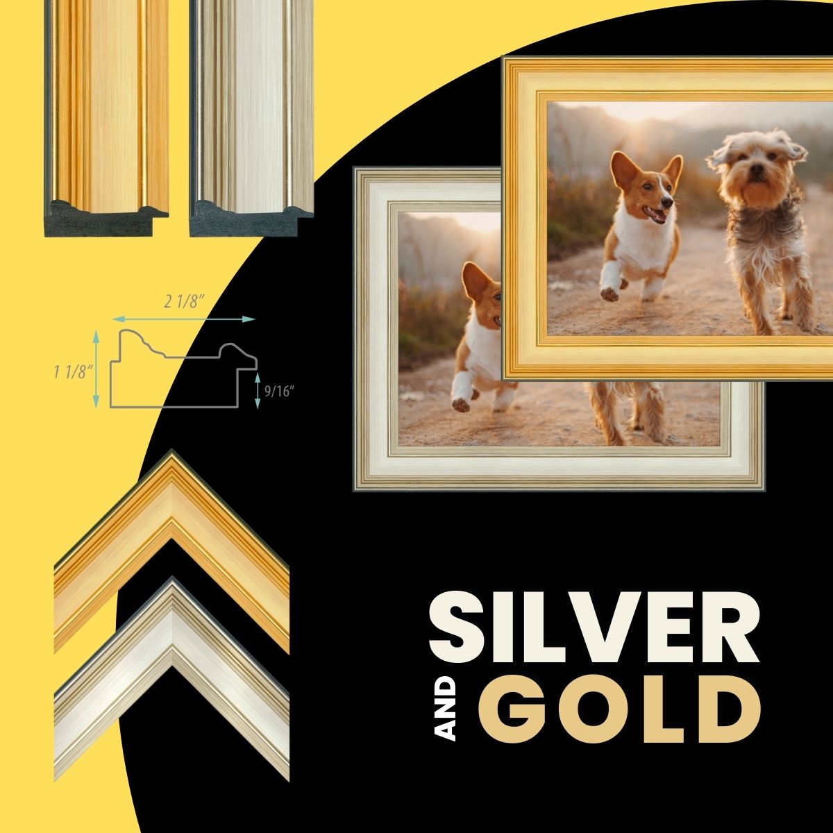 24x13 Picture Frame Gold Wall Hanging 24x13 Frame 24 x 13 24 x 13 ...