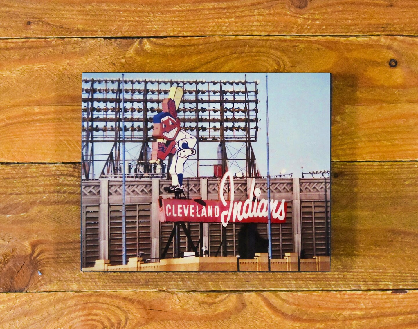 Chief Wahoo Cleveland Indians - Exterior Image of Mascot at Municipal ...