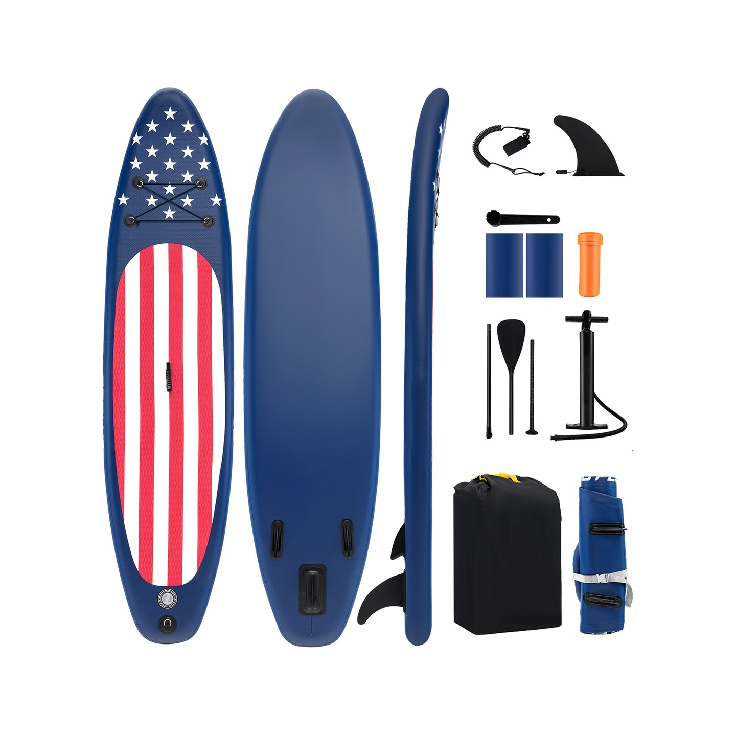 Inflatable Paddle Board with Triple Fins and Adjustable Handle | Michaels