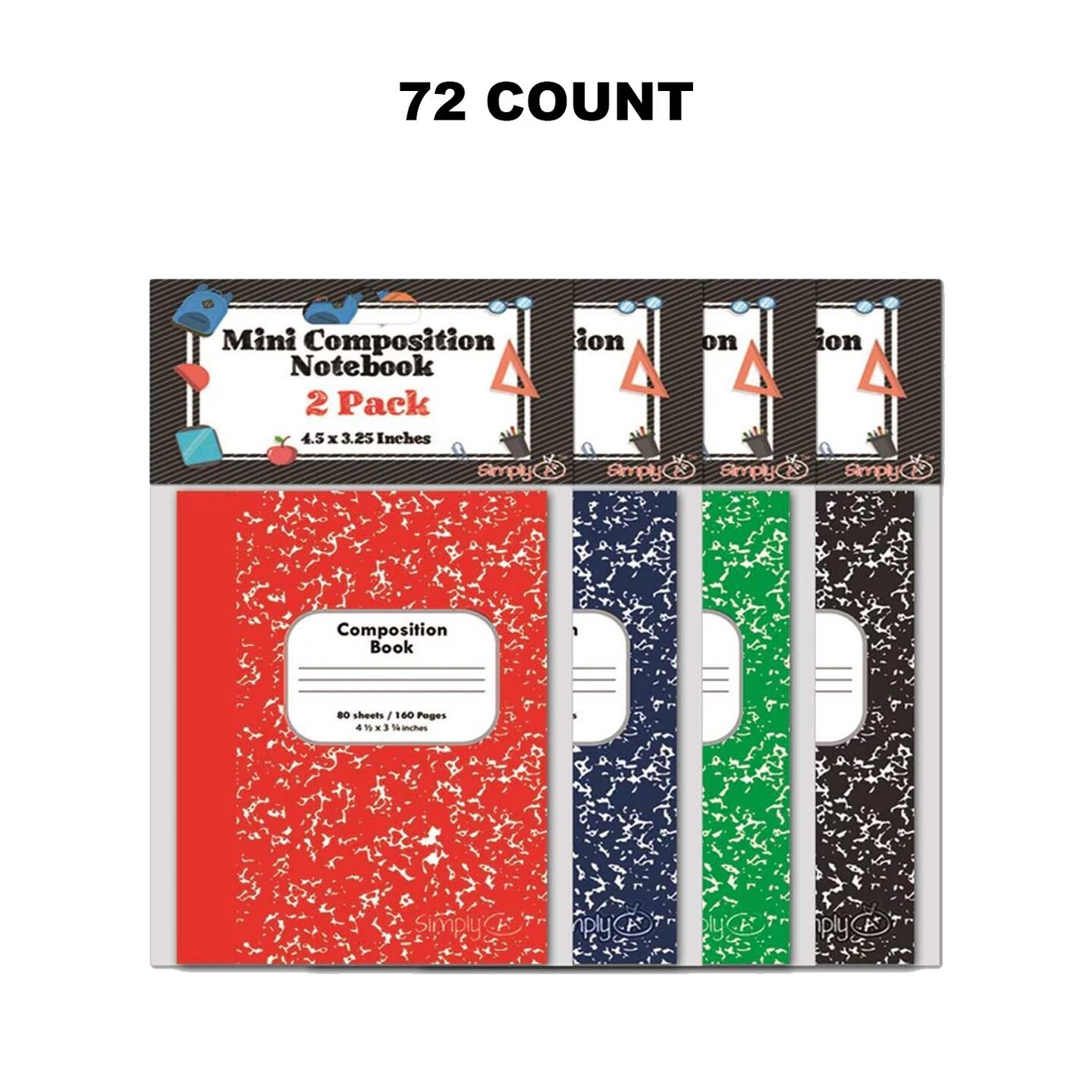 Mini Composition Books 80 Pages Mixed Colors | Michaels