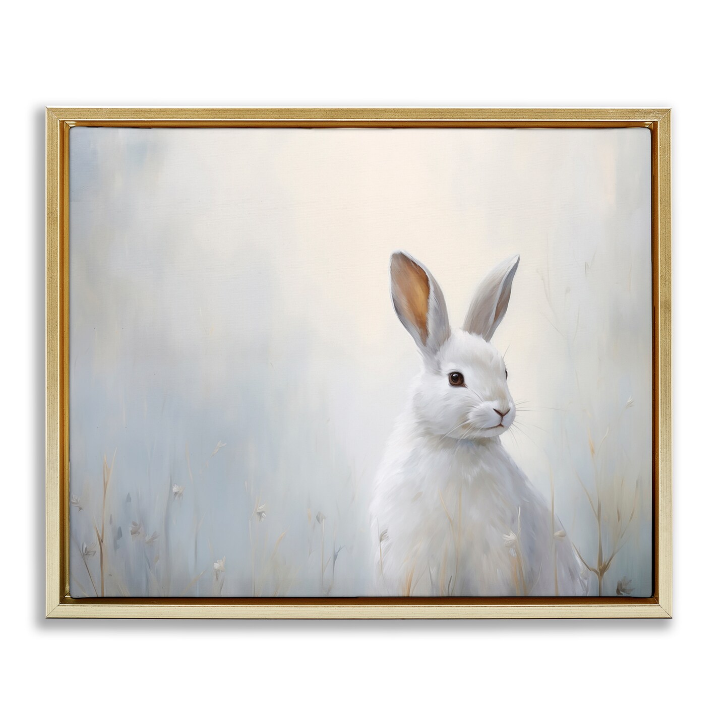 Stupell Industries Serene White Rabbit Floating Frame By Arlington ...