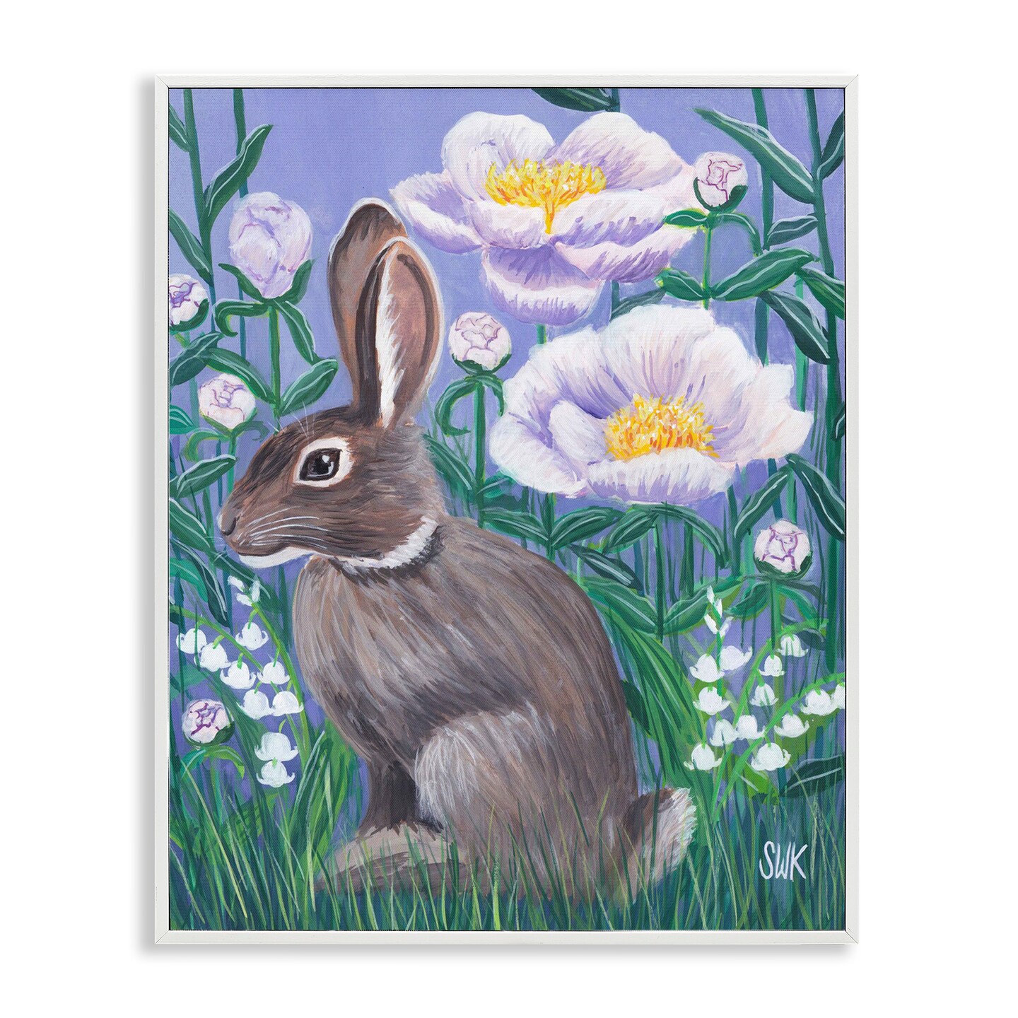 Stupell Industries Cottontail Rabbit at Dusk Framed Giclee By Sarah ...