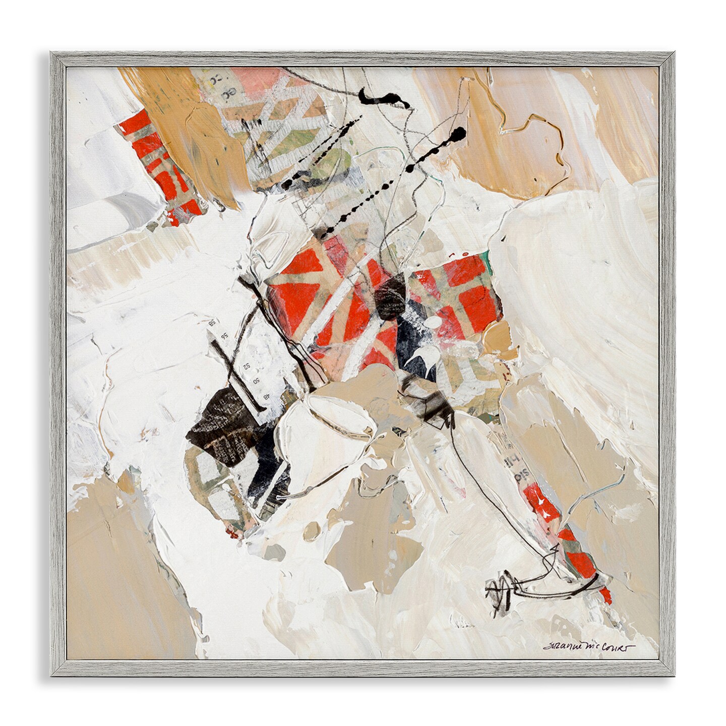 Stupell Industries On The Fly Abstraction Framed Giclee By Suzanne ...