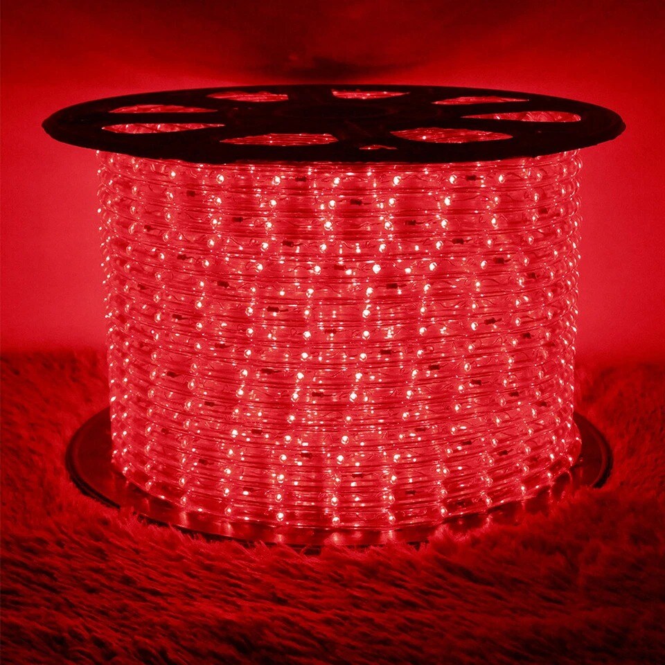 300FT Neon LED Rope Light, Waterproof Flexible Cuttable Indoor ...