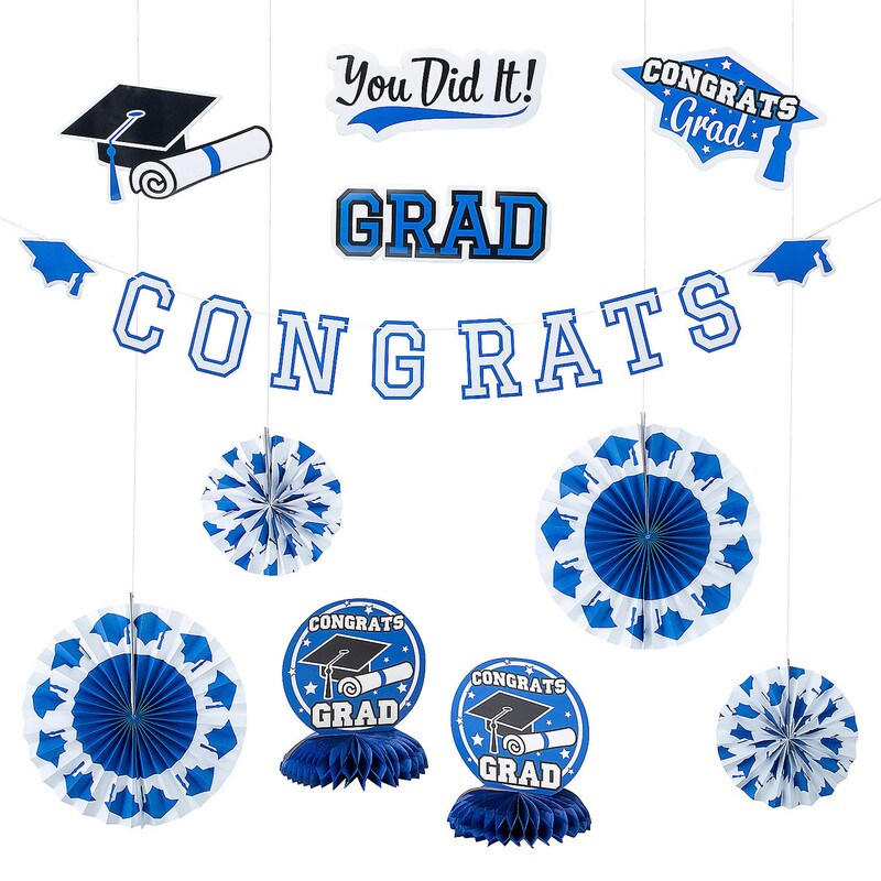 Congrats Grad Graduation Party Room Decorating Kit 11 Piece | Michaels