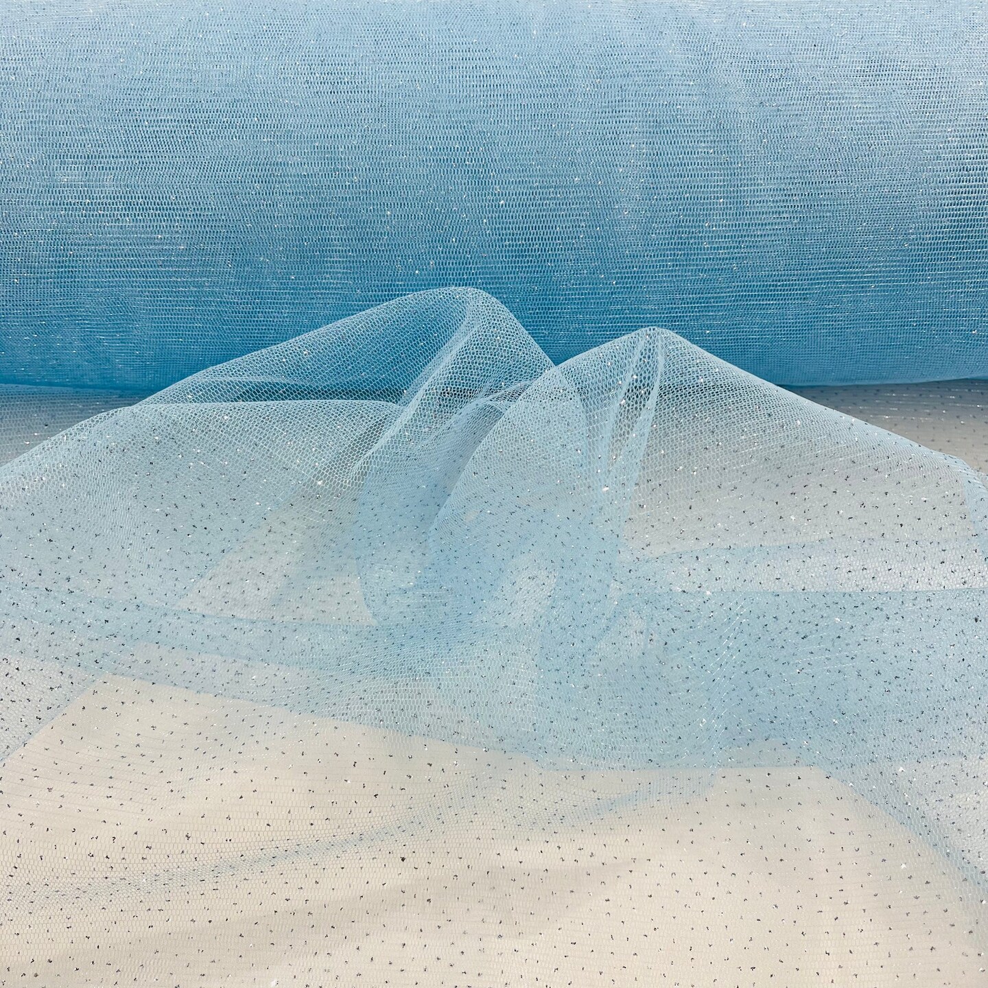 1 Yard Glitter Mesh Fabric 60" Width, 100% Polyester Sheer Sparkle for ...