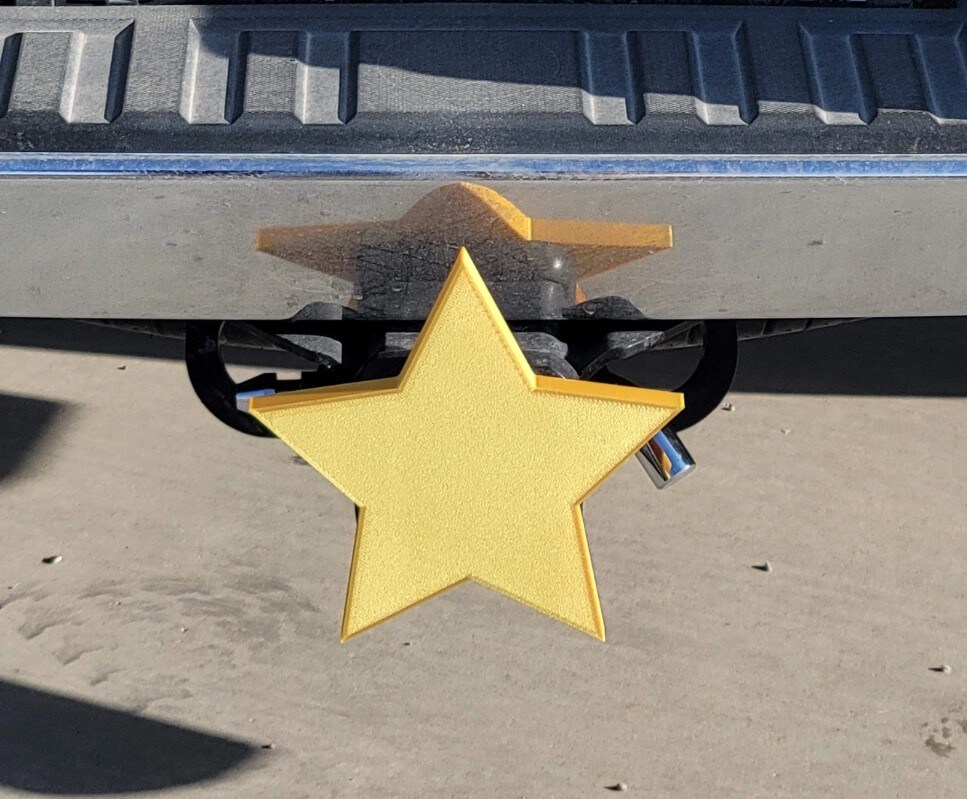 Star Hitch Receiver Cap. 2 inch Receiver Plug. Several colors available ...