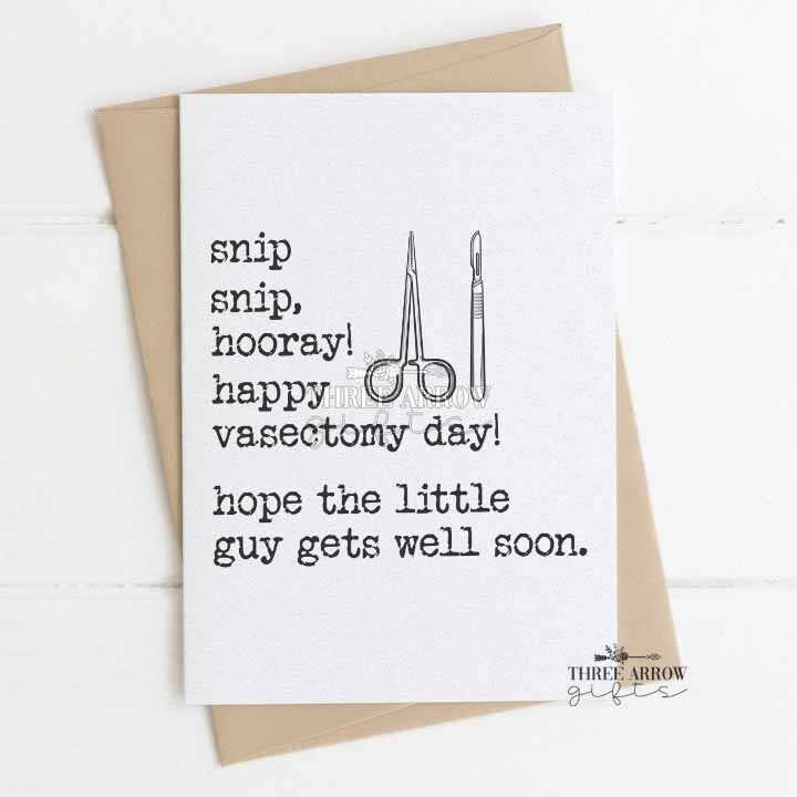 Snip Snip Hooray, It's Vasectomy Day Get Well Card | MakerPlace by Michaels