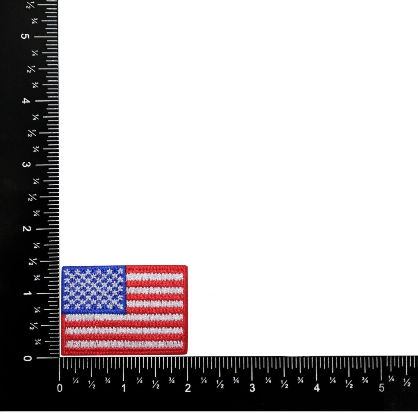 American Flag with Red Border Embroidered, Iron on Patch | Michaels