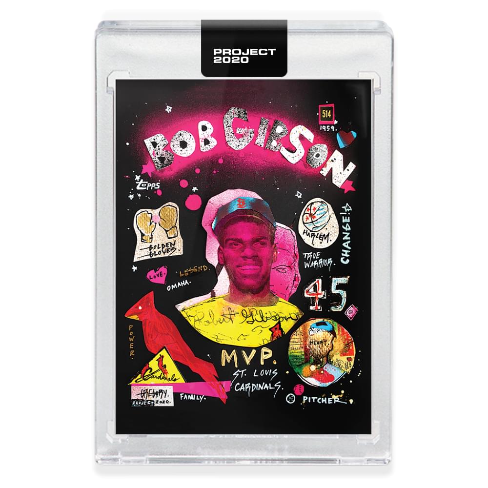 Topps PROJECT 2020 Card 108 - 1959 Bob Gibson by Gregory Siff | Michaels
