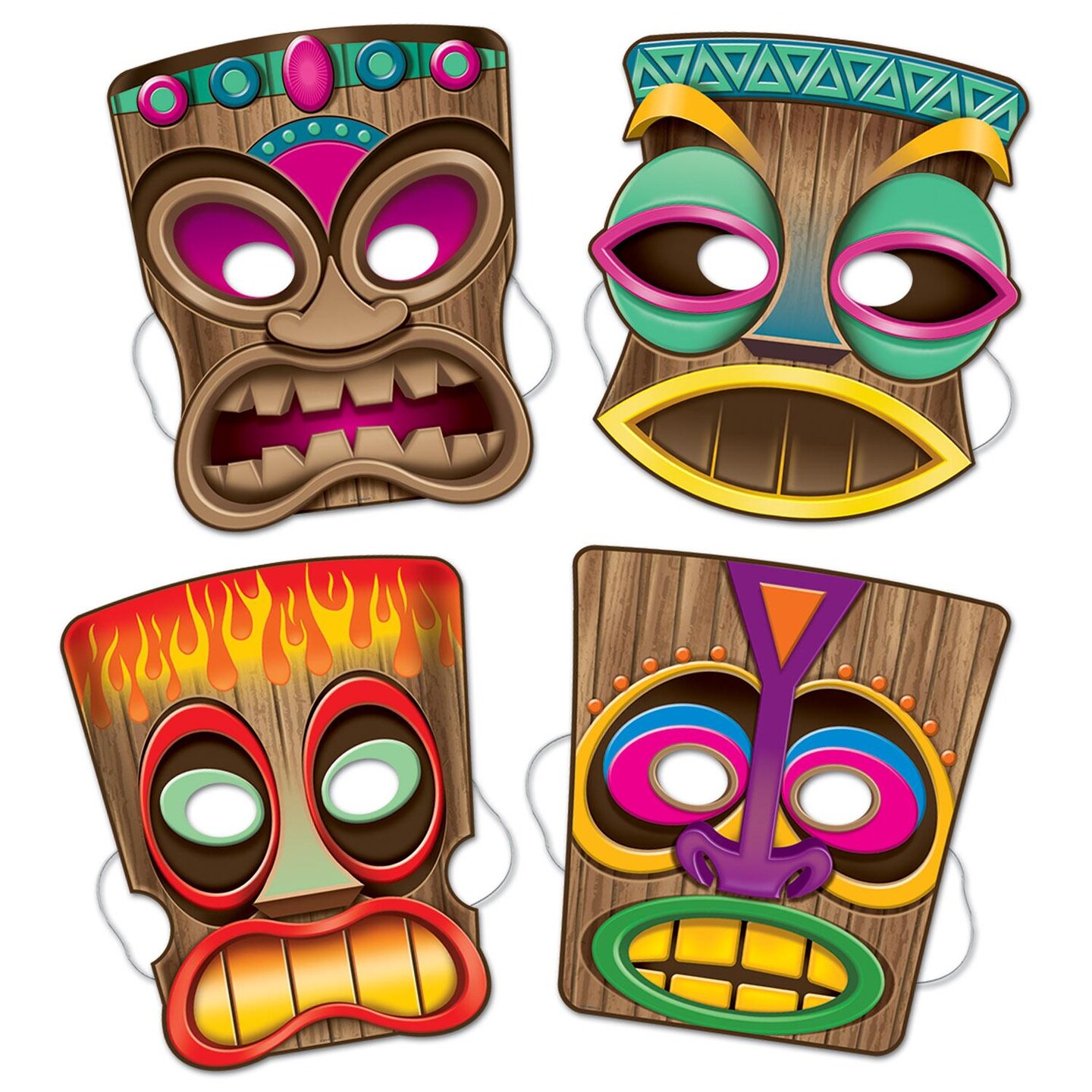 48 Pack Beistle Luau Party Tiki Masks | Michaels