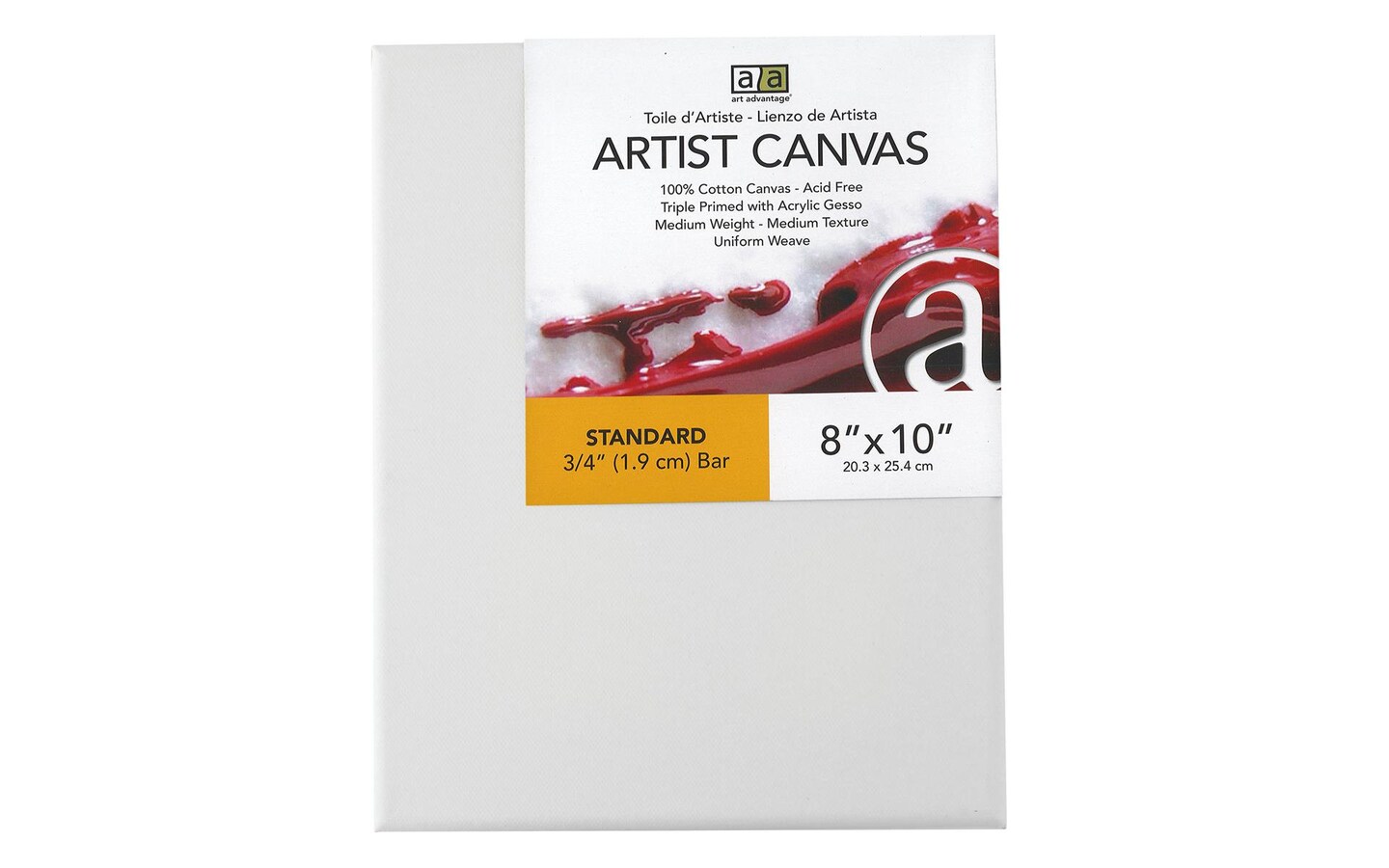 Art Advantage Artist Canvas Visual Edge 8x10, Stretched Canvas for ...
