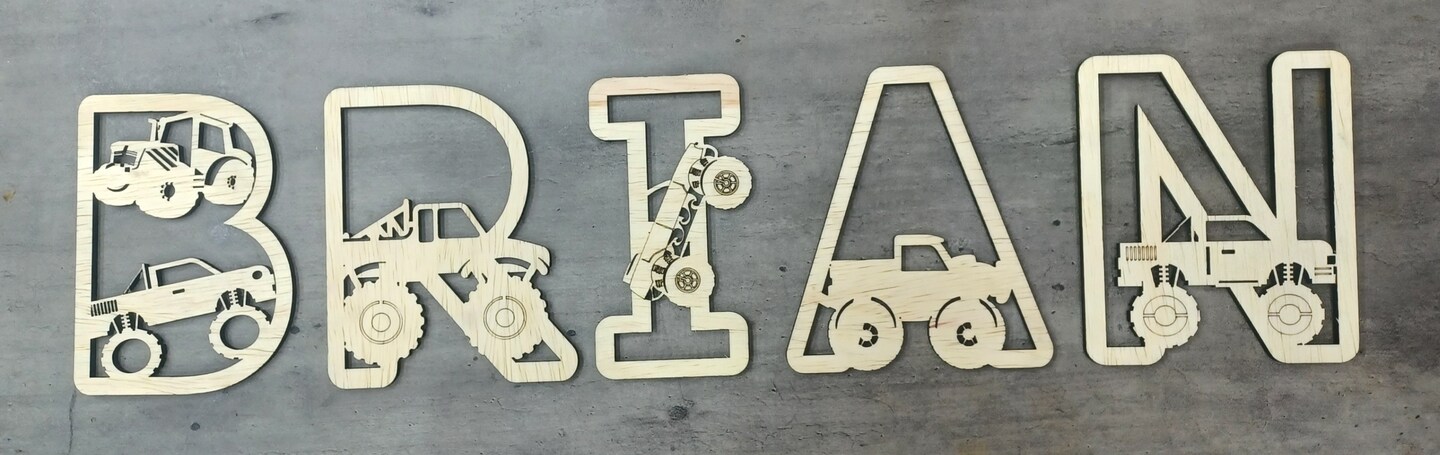 Monster Truck Alphabet Letters | MakerPlace by Michaels