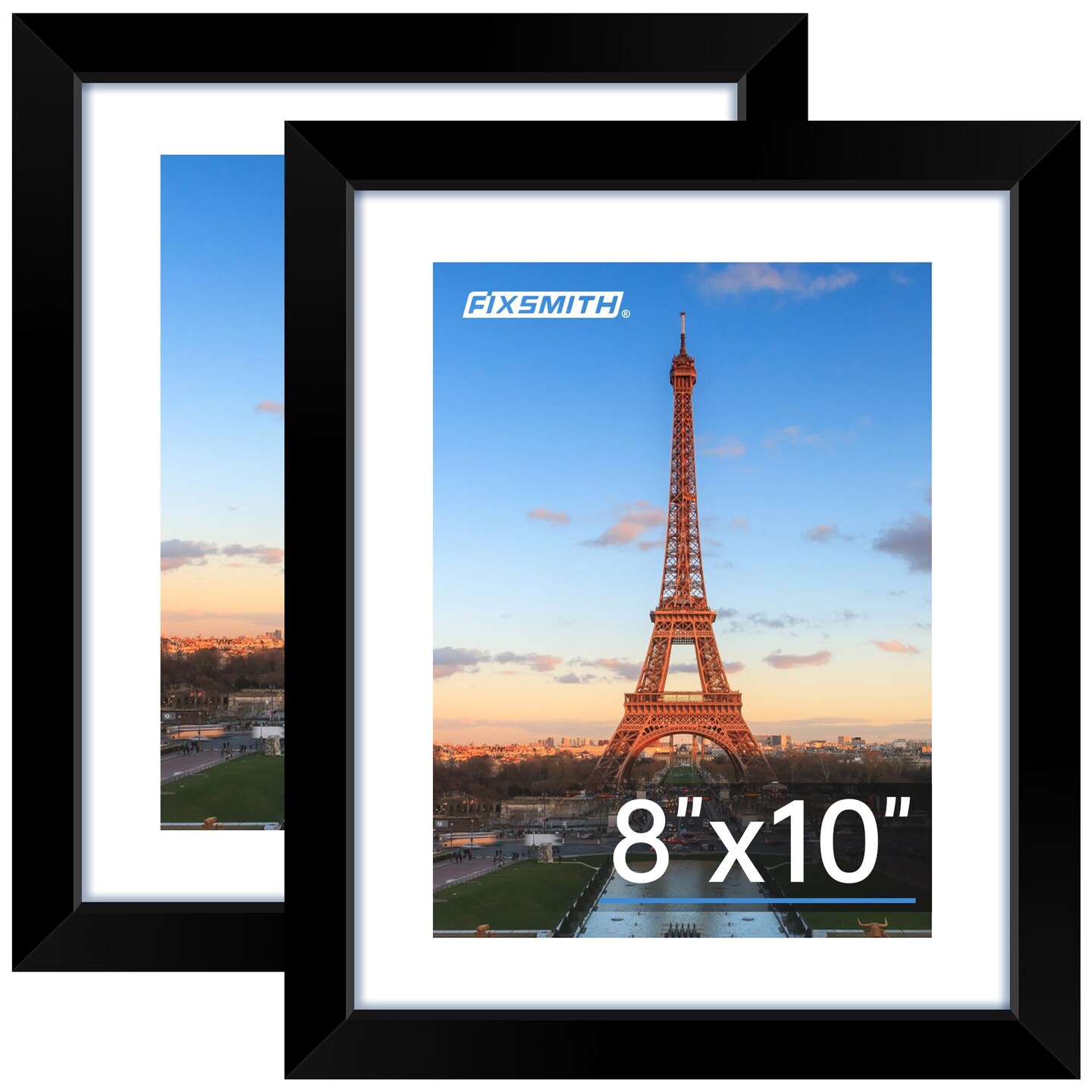 8x10 Picture Frame, Black Photo Frame with HD Plexiglass, Display ...