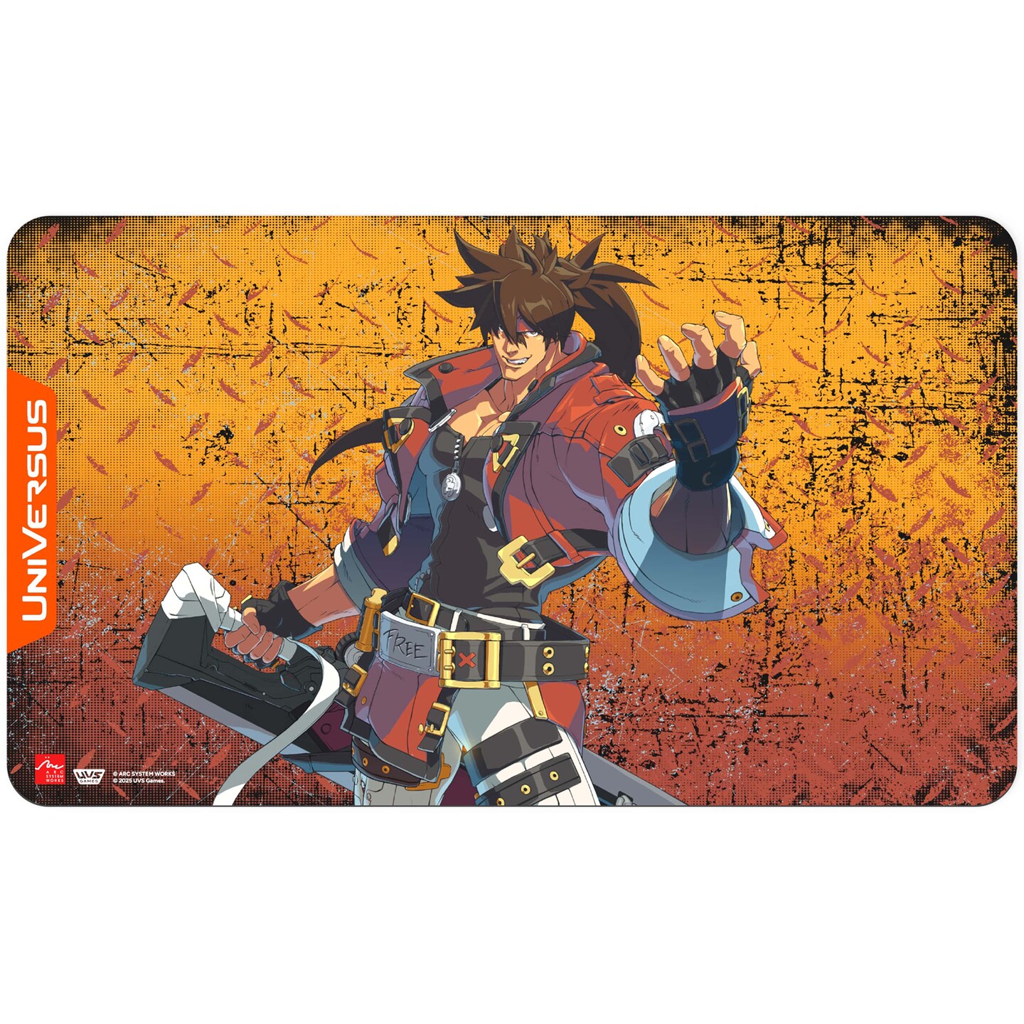 UniVersus: GUILTY GEAR - STRIVE - Playmat: Sol Badguy -24x14" Neoprene ...