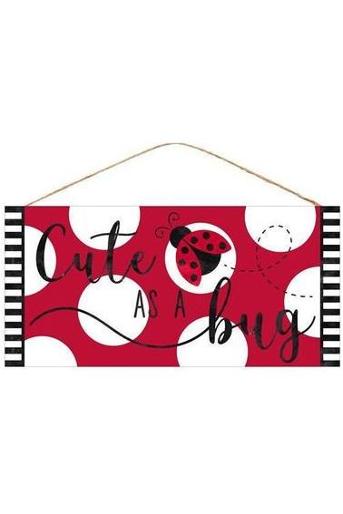 12" Wood Sign: Cute As A Bug | Michaels