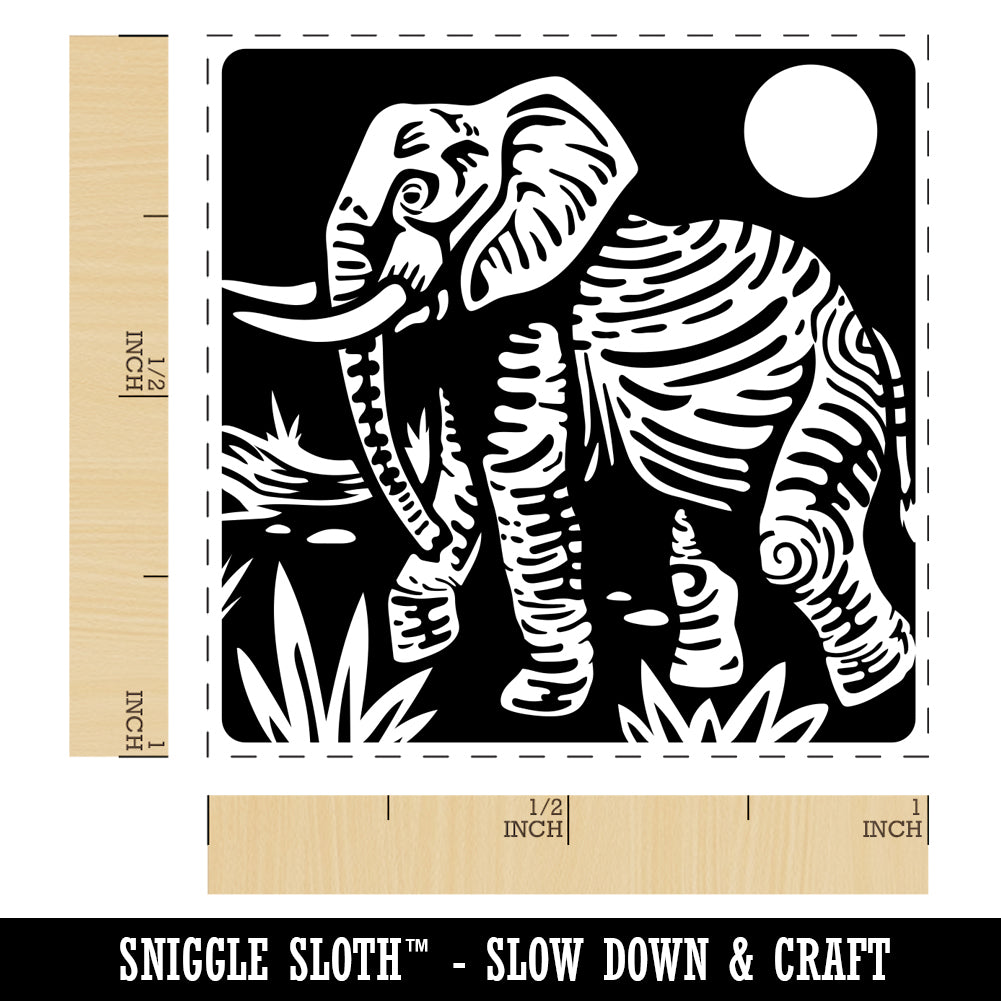African Elephant Self-Inking Rubber Stamp Ink Stamper | Michaels