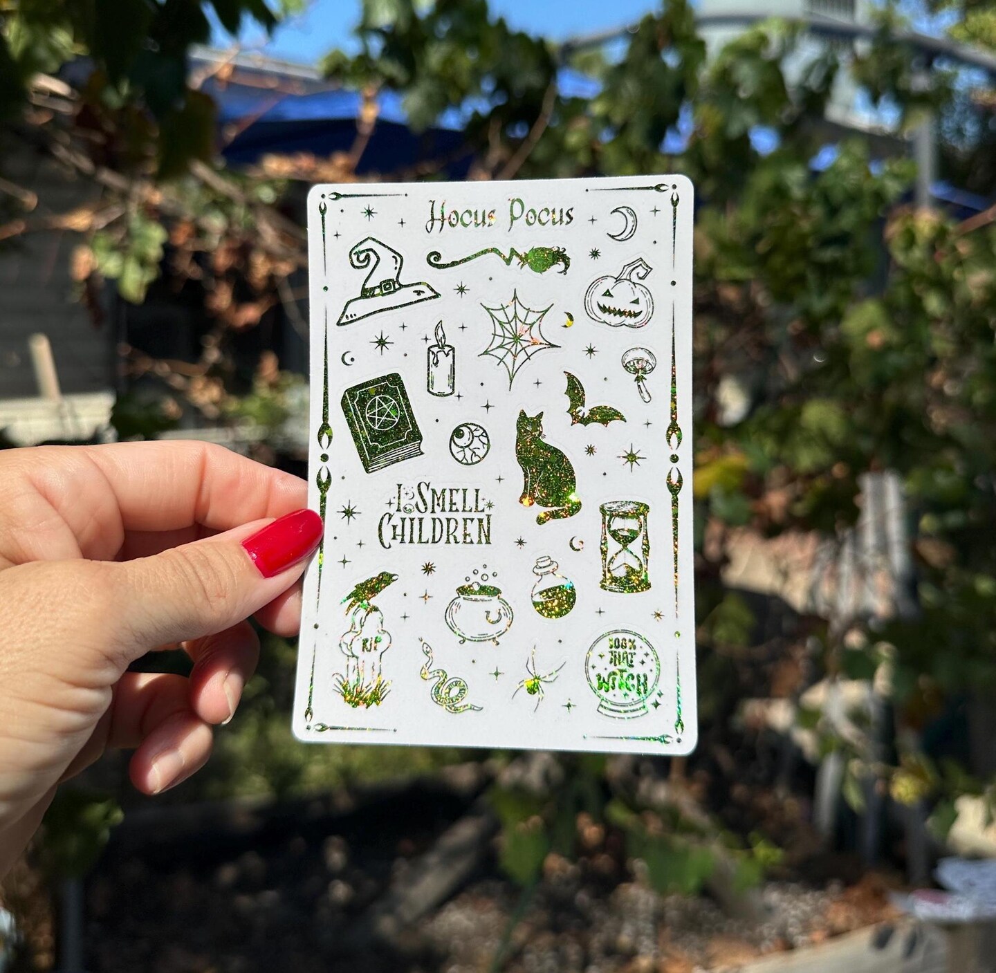 I Smell Children Hocus Pocus Halloween Clear Foil Sticker Sheet ...