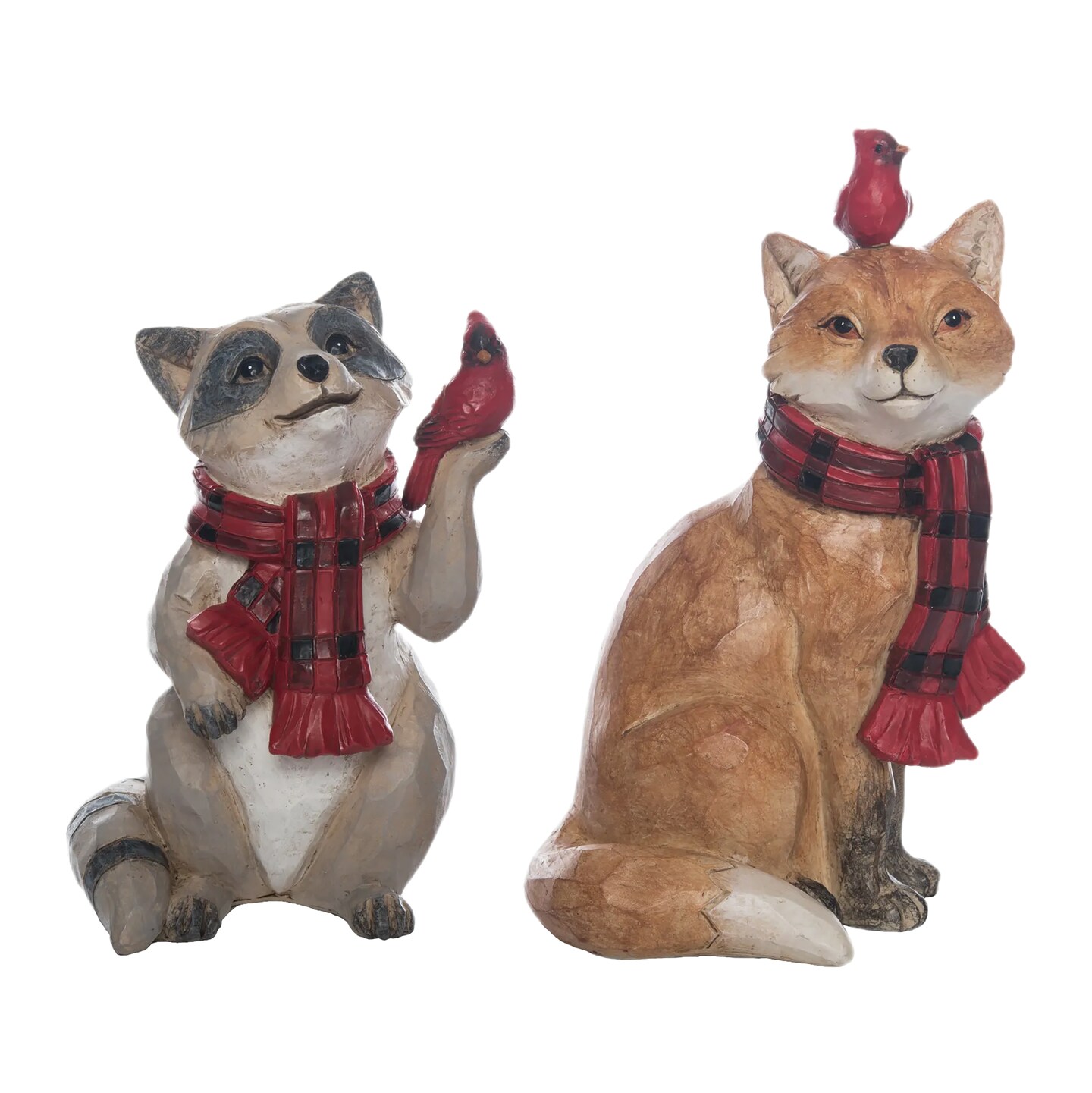 Woodland Holiday Animal Figurine Set of 2 Christmas Decor | Michaels