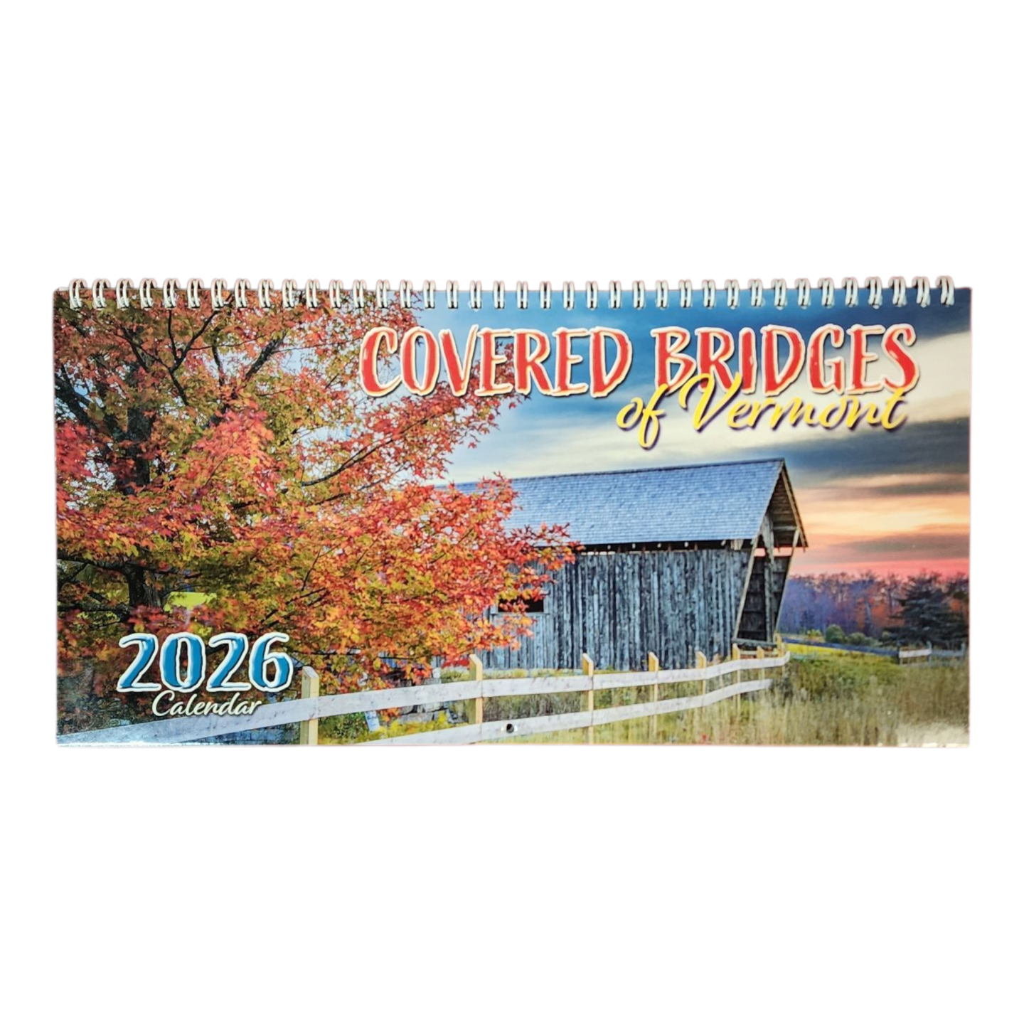 2026 Covered Bridges Panoramic Wall Calendar | Michaels