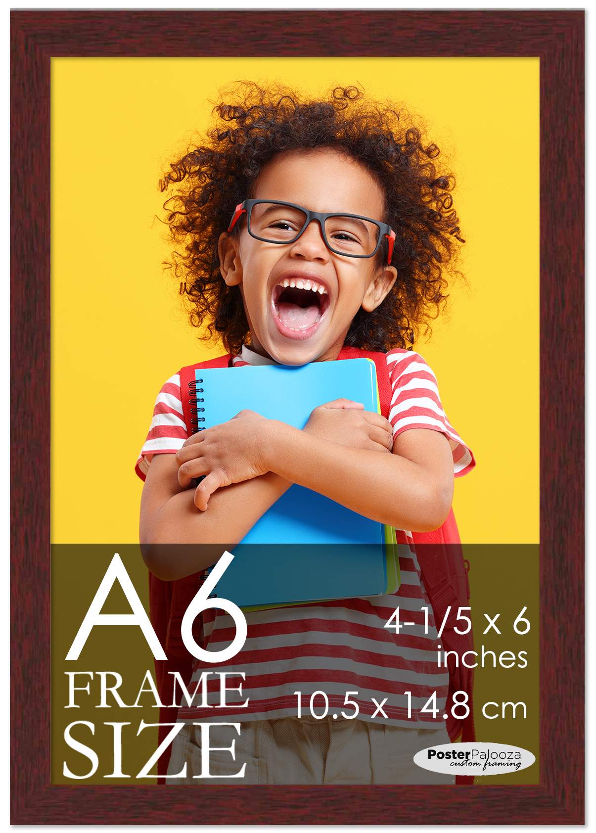 A6 Frame Brown Mahogany Finish Wood 4.25x6 Frame - Wood A6 Picture ...