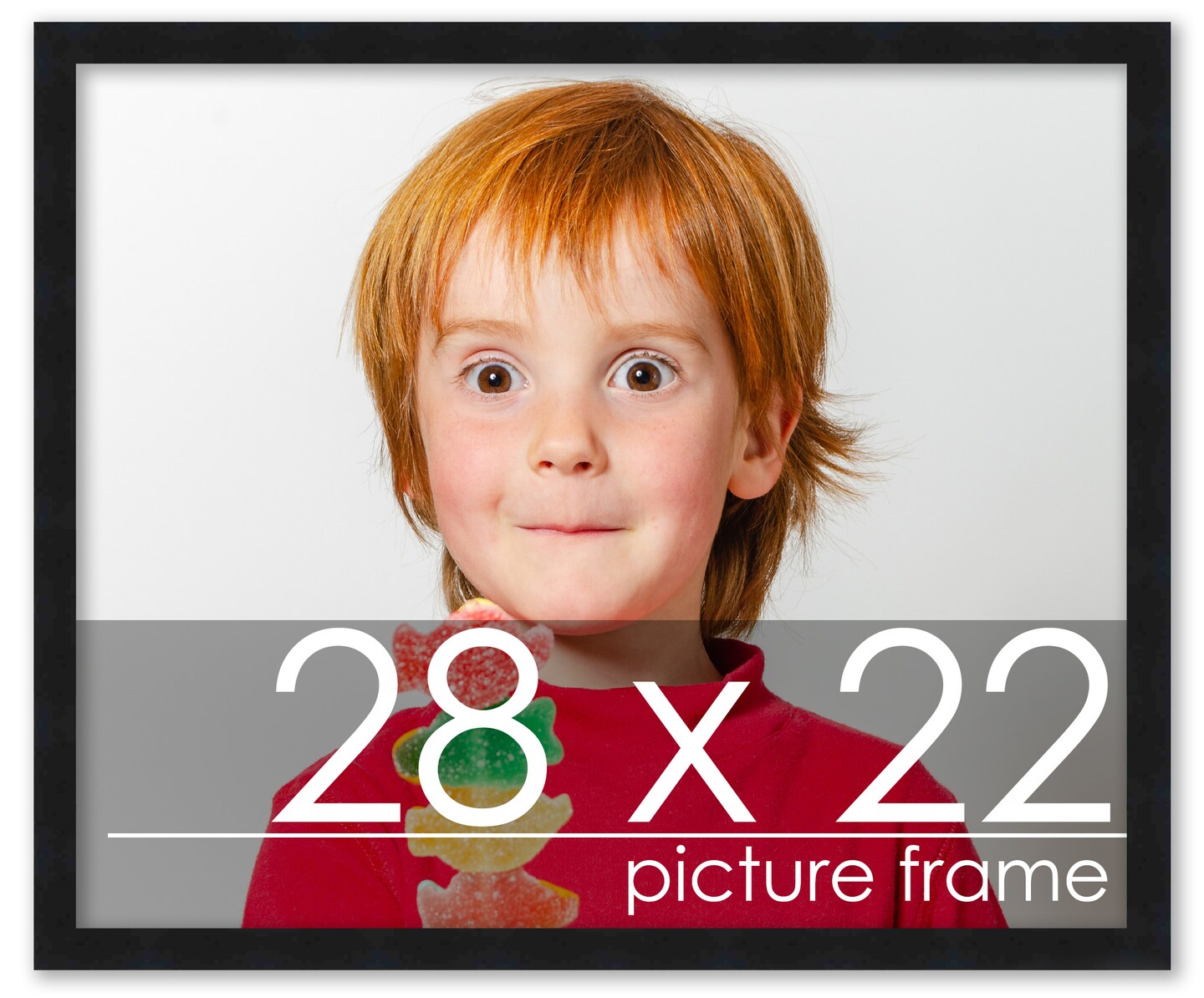 28x22 Solid Wood Picture Frame with UV-Resistant Acrylic & Acid-Free ...