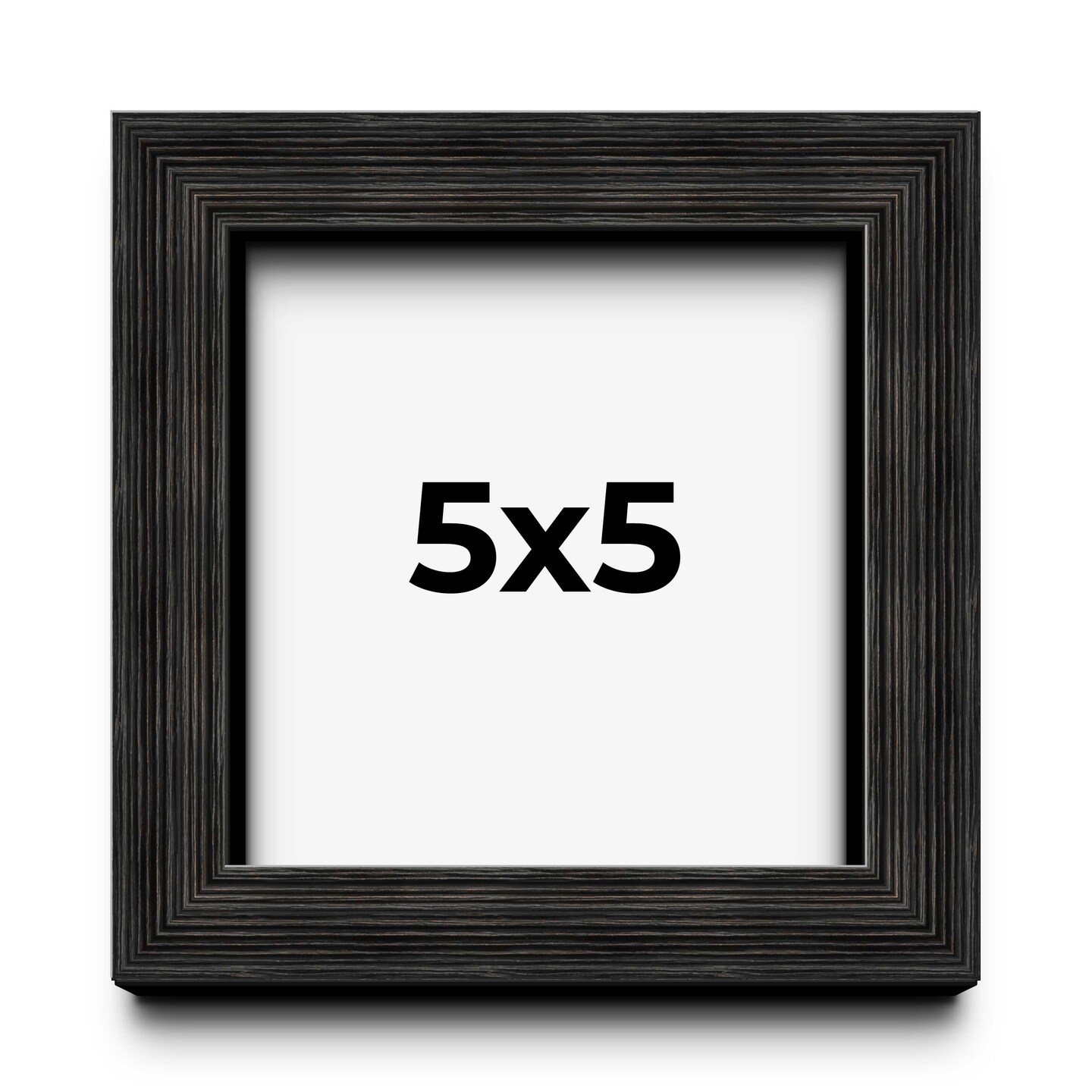 5x5 Barnwood Shadow Box Picture Frame with UV-Resistant Acrylic & Acid ...