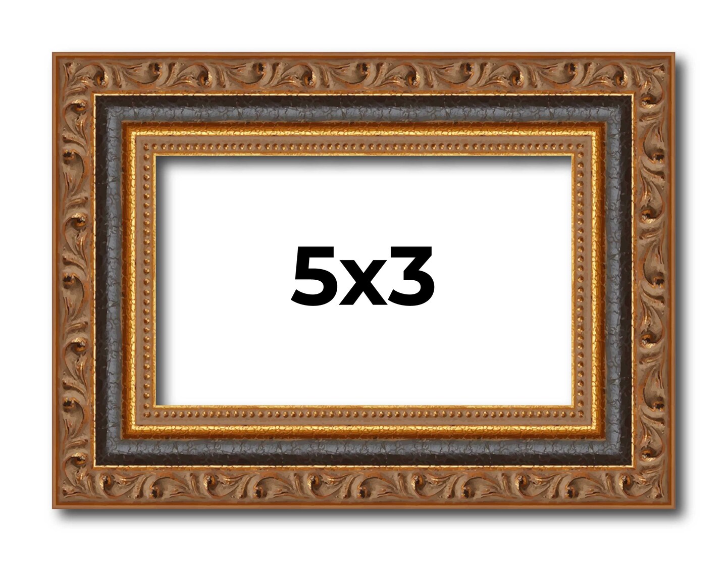 3x5 Classic Picture Frame with UV-Resistant Acrylic & Acid Free Backing ...