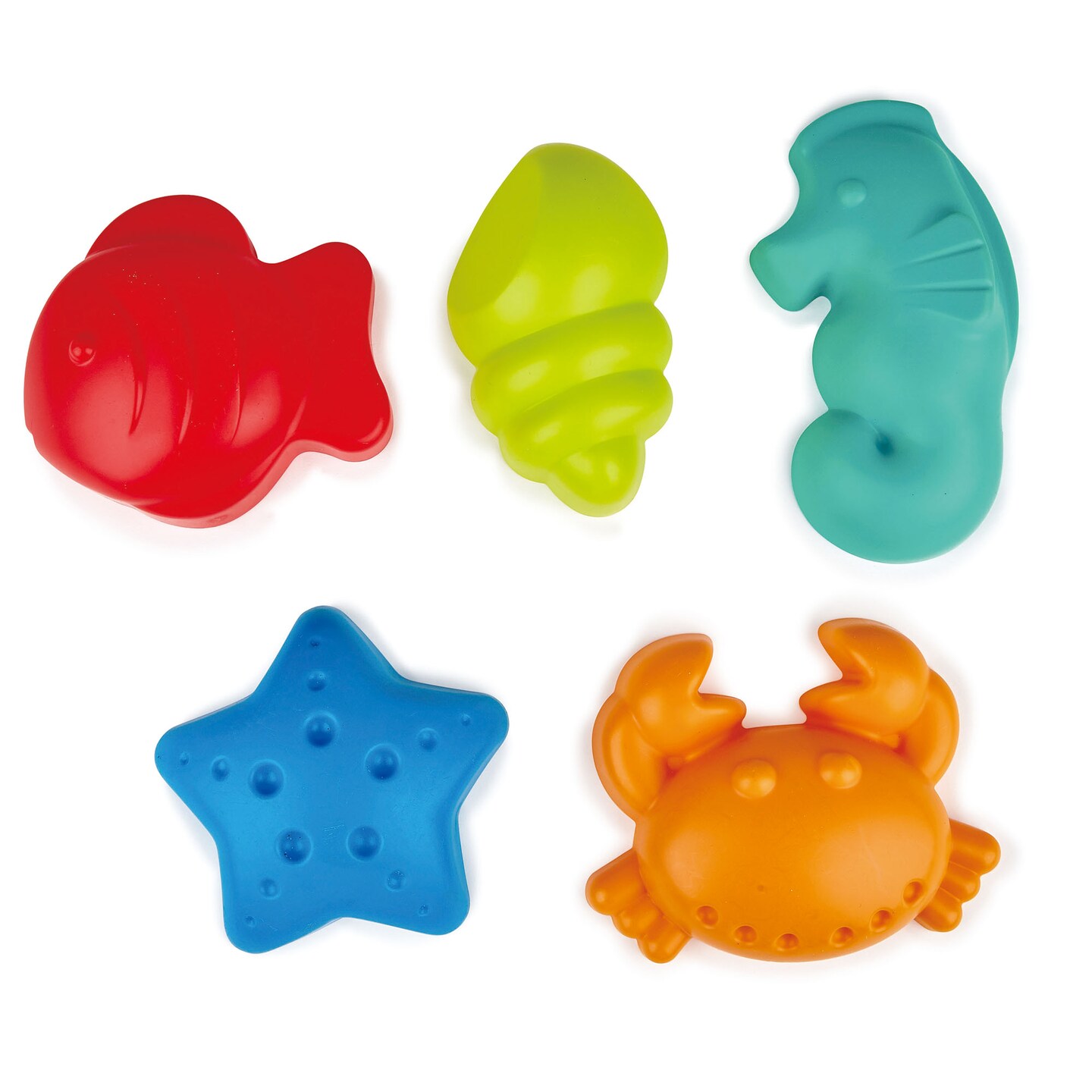 Hape: Sea Creatures - 5pc Playset, Colorful Sand Molds, Beach Toy ...