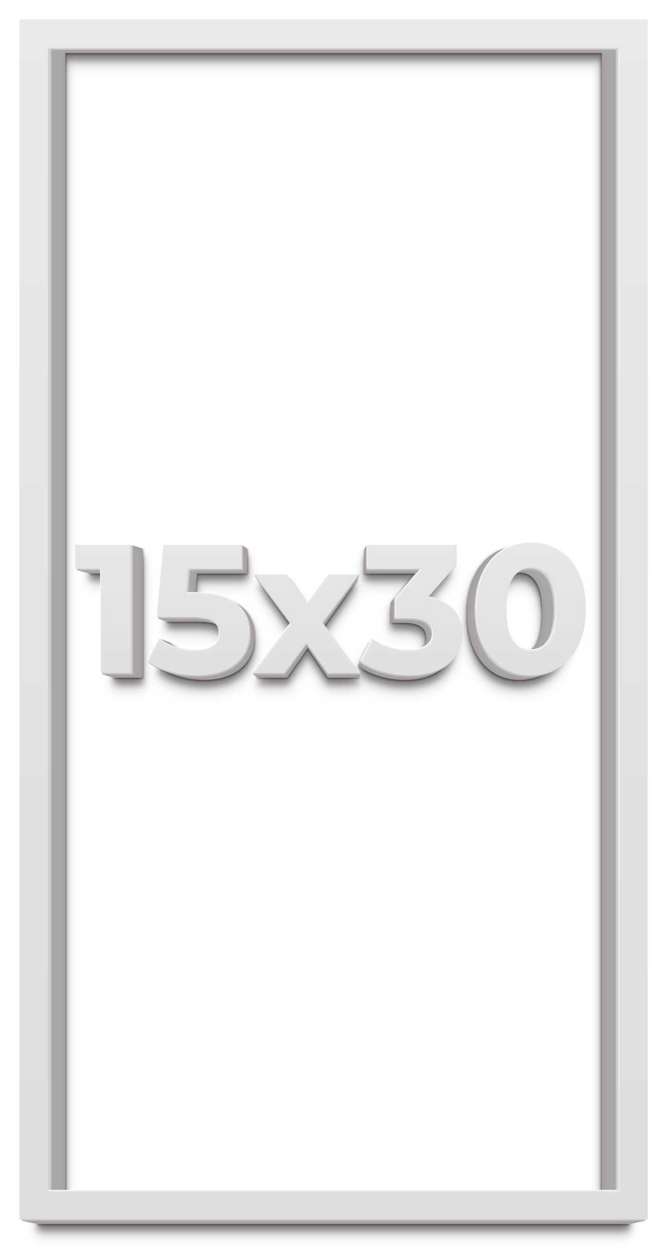 15x30 Deep Shadow Box Picture Frame with UV-Resistant Acrylic & Acid ...