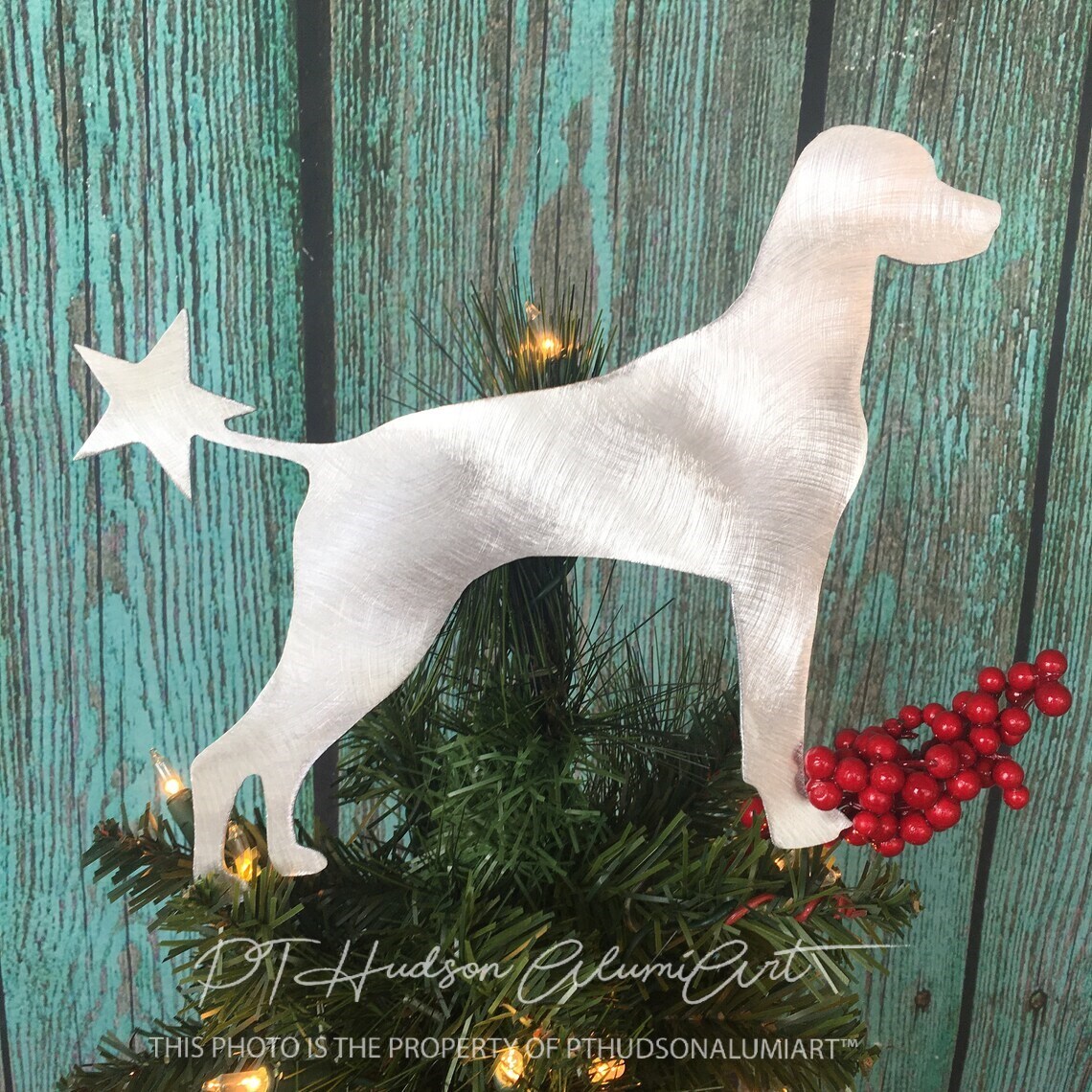 Vizsla, Dog, Christmas Tree Topper, Holiday Decoration, Wall Art ...