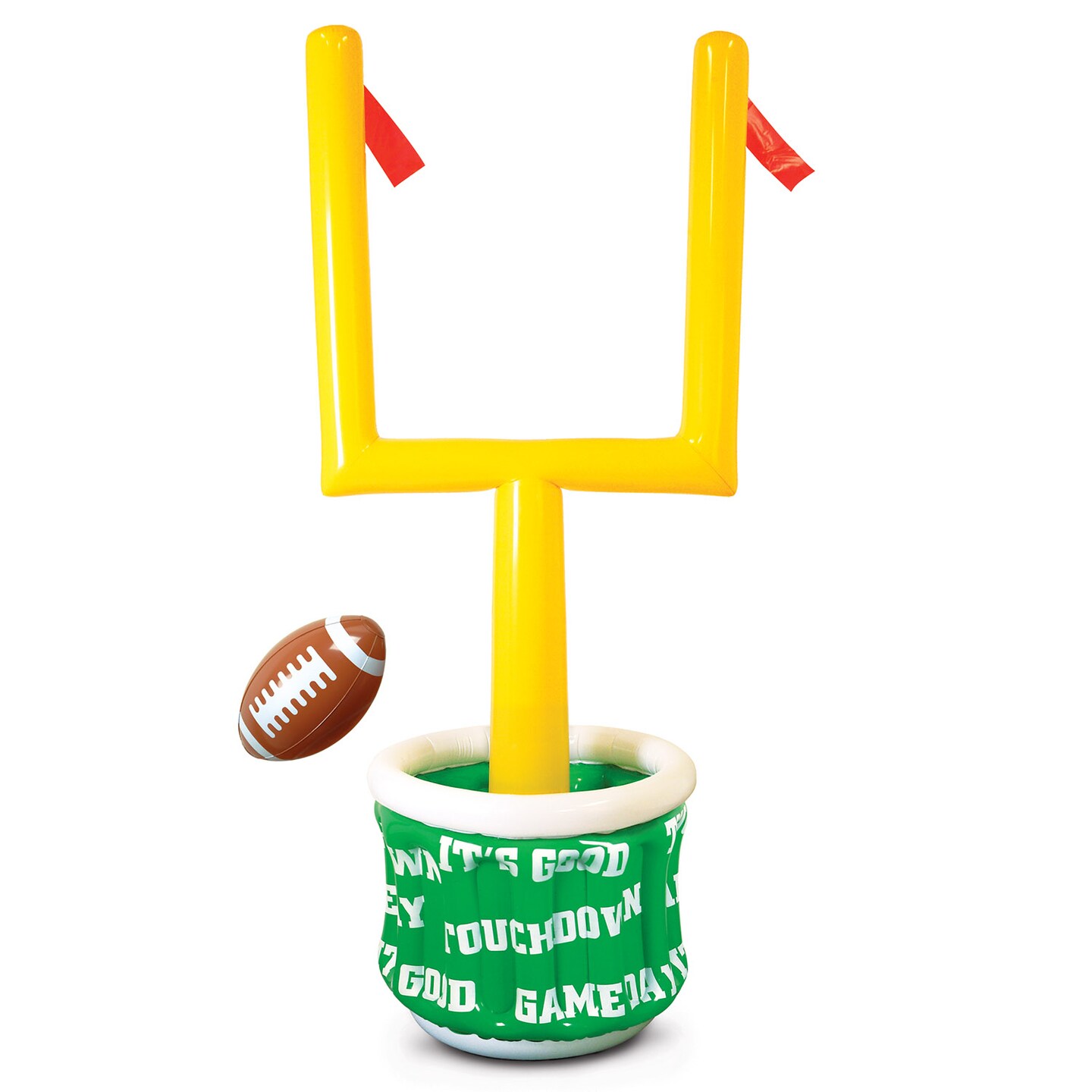 Beistle 28in.W x 6Feet 2in.H Inflatable Goal Post Cooler with Football ...